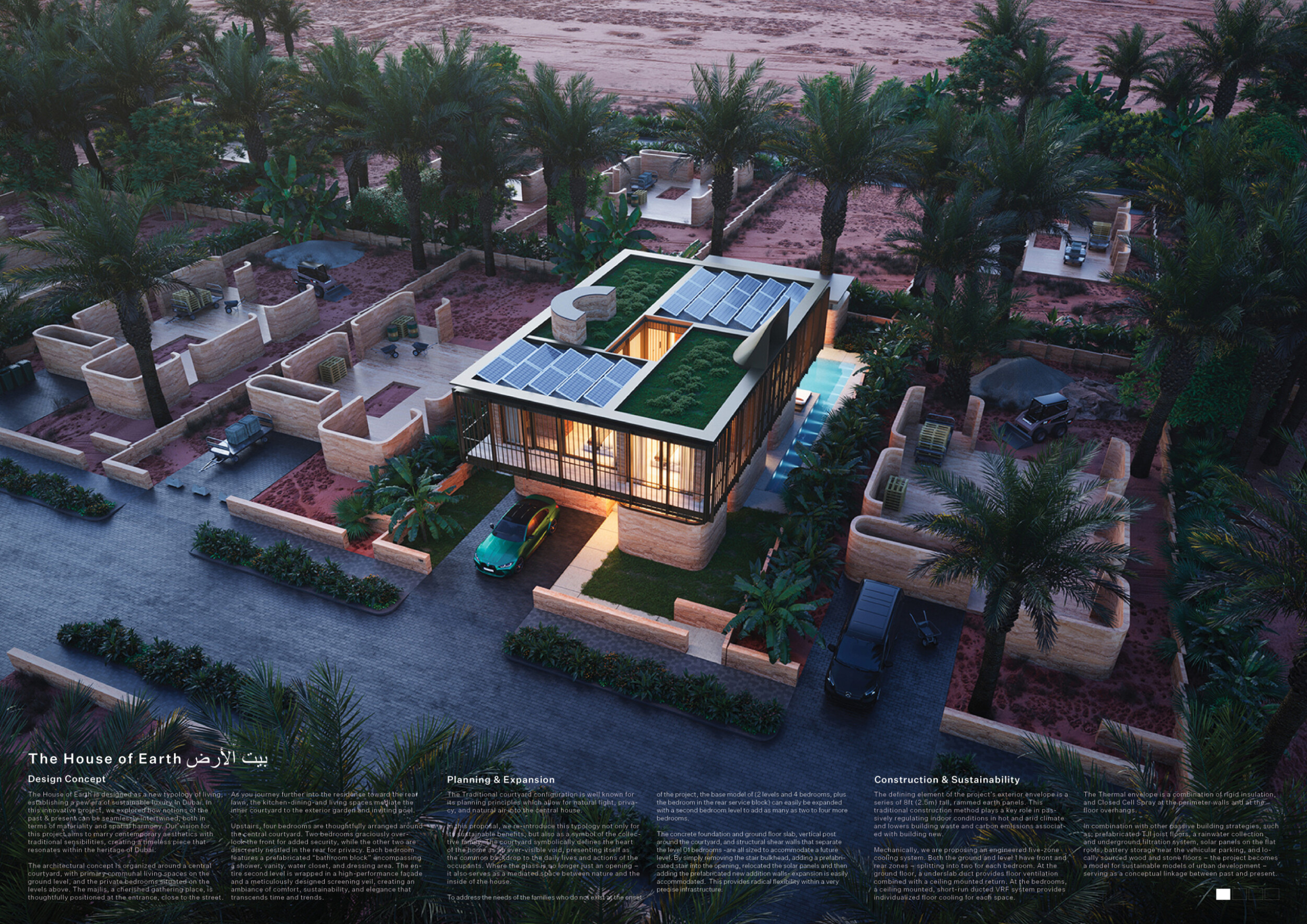 Architecture project // Compressed Earth Blocks and Integrated Solar ...