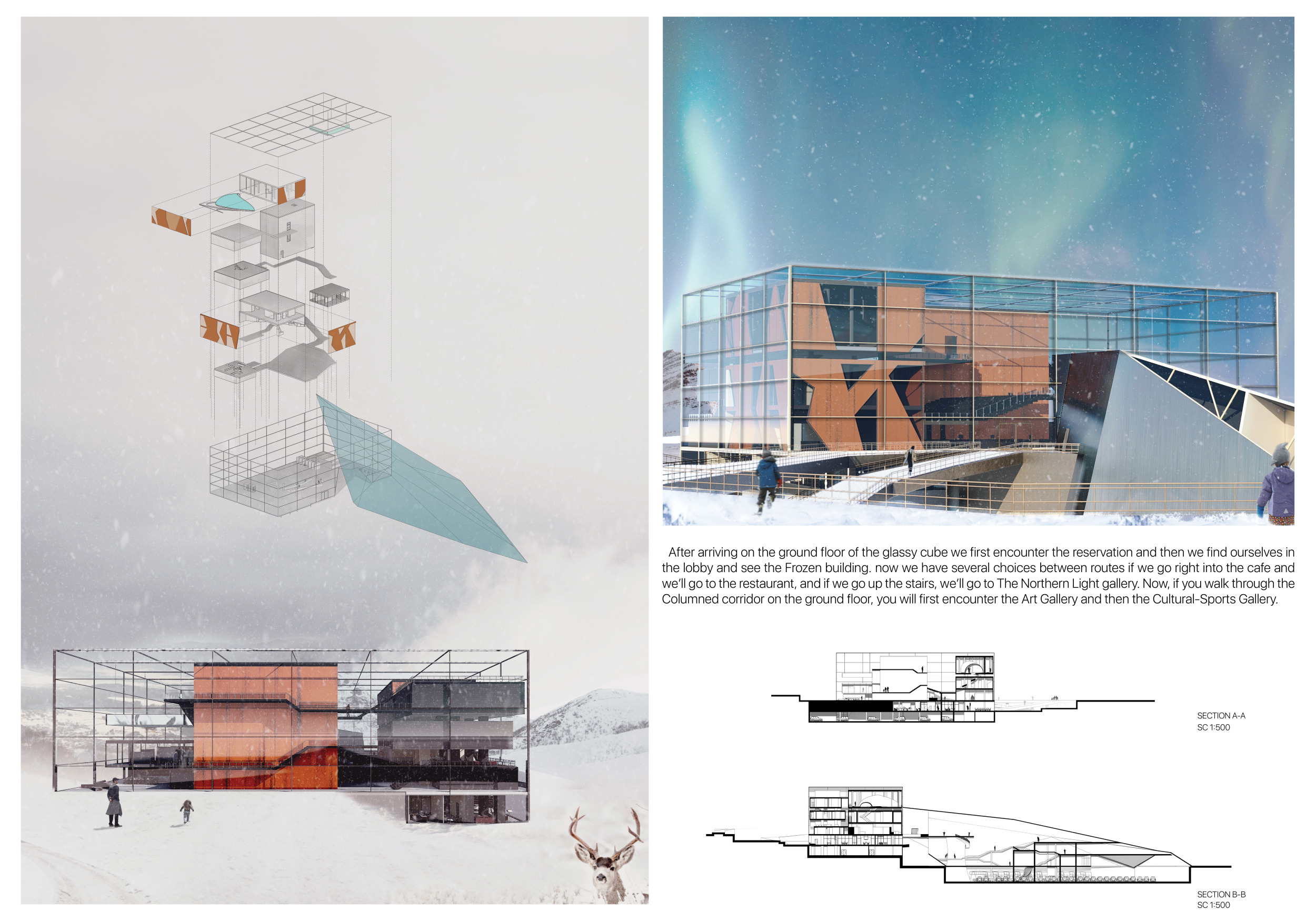Architecture project // Volcanic Ice Cube Surrounded by Nature's ...