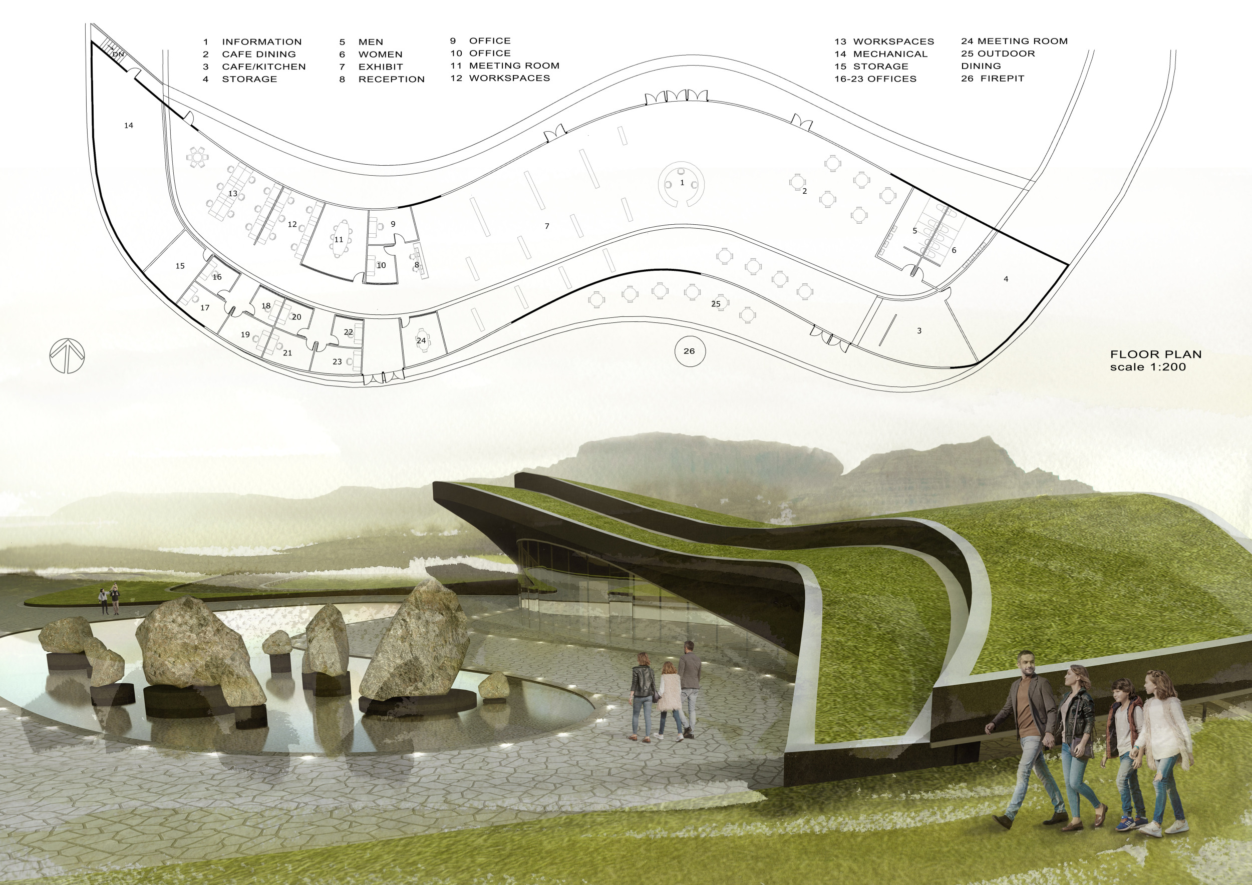 Architecture project // Curvilinear Forms and Semi-Permeable Surfaces ...