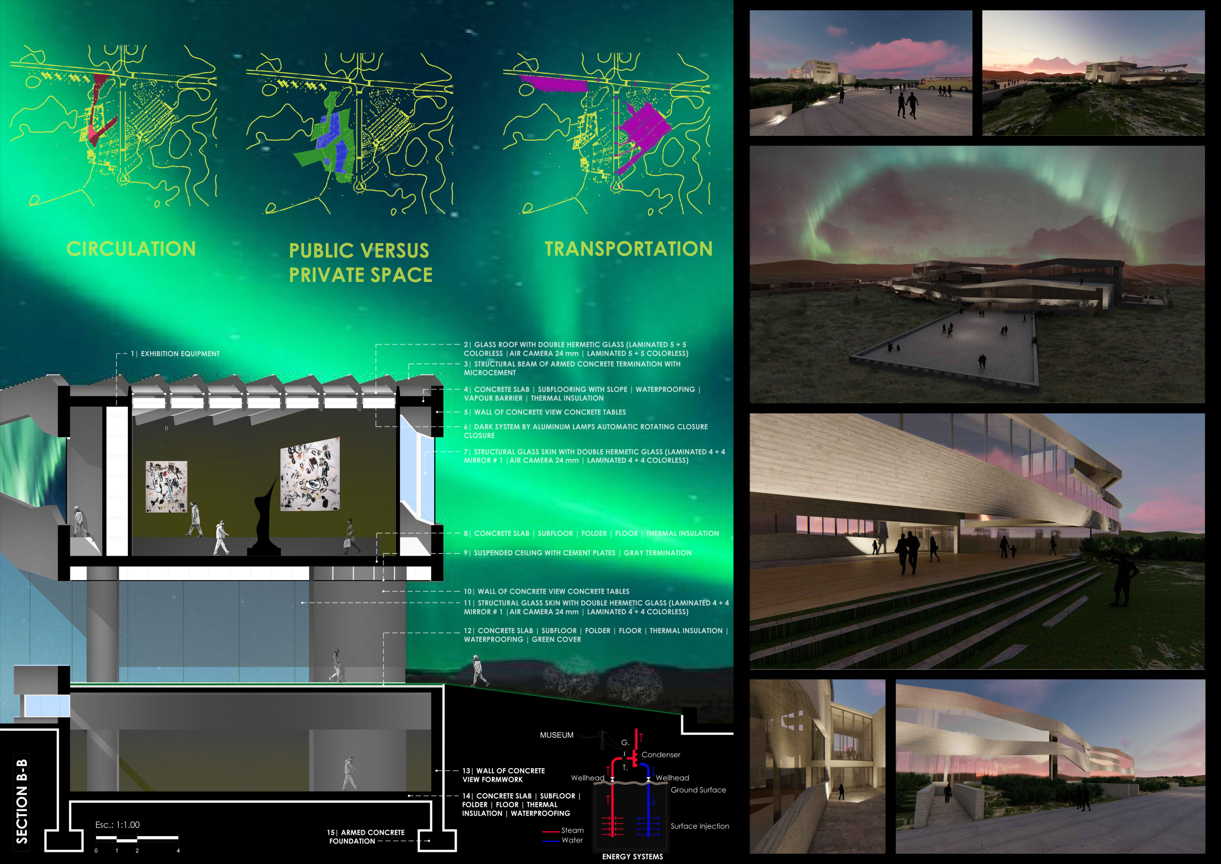 Architecture project // Layered Spaces Enhancing Natural Wonders in ...