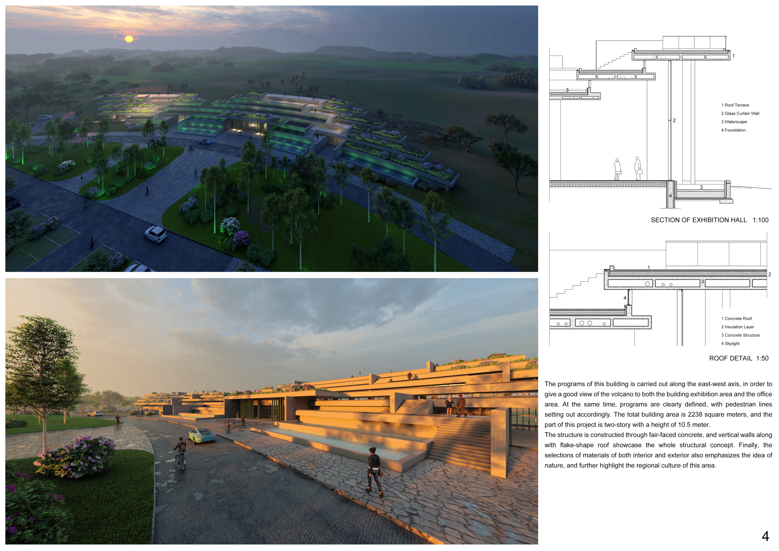 Architecture project // Landscaped Roof of Fair-Faced Concrete Elevates ...