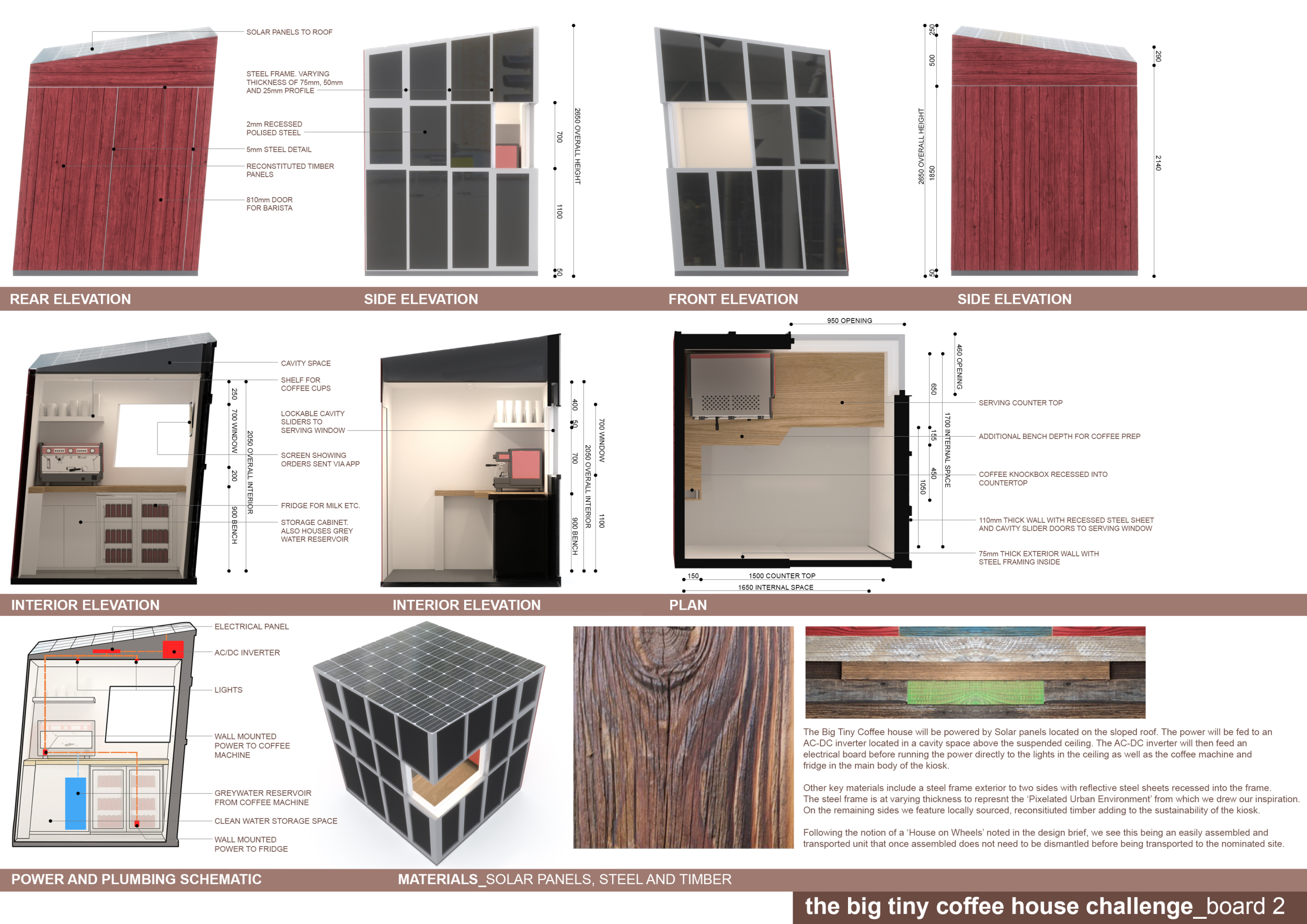 Architecture project // Polycarbonate Facade with Reconstituted Timber ...