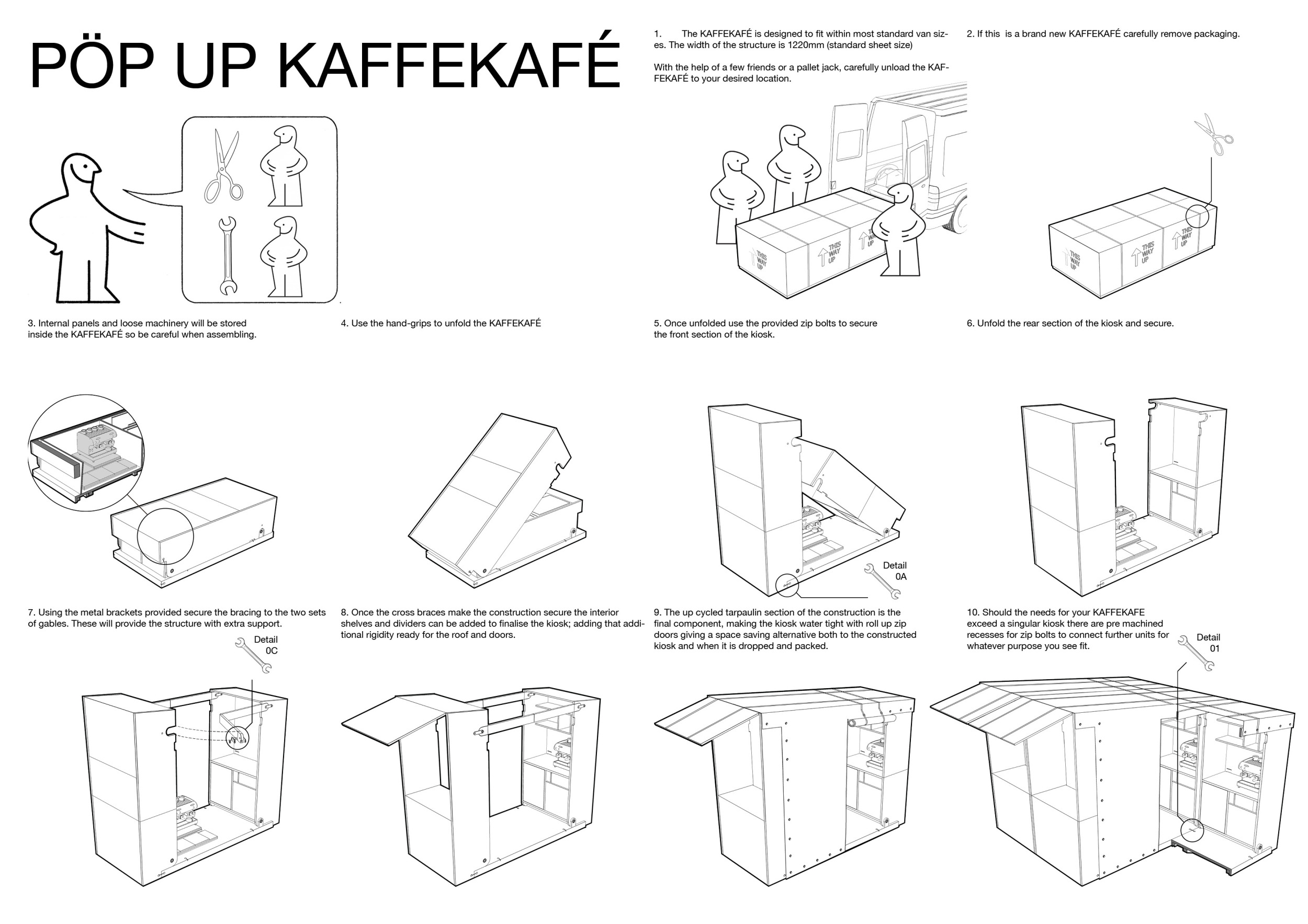 Architecture project // Up-Cycled Tarpaulin Kiosk Enhancing Community ...