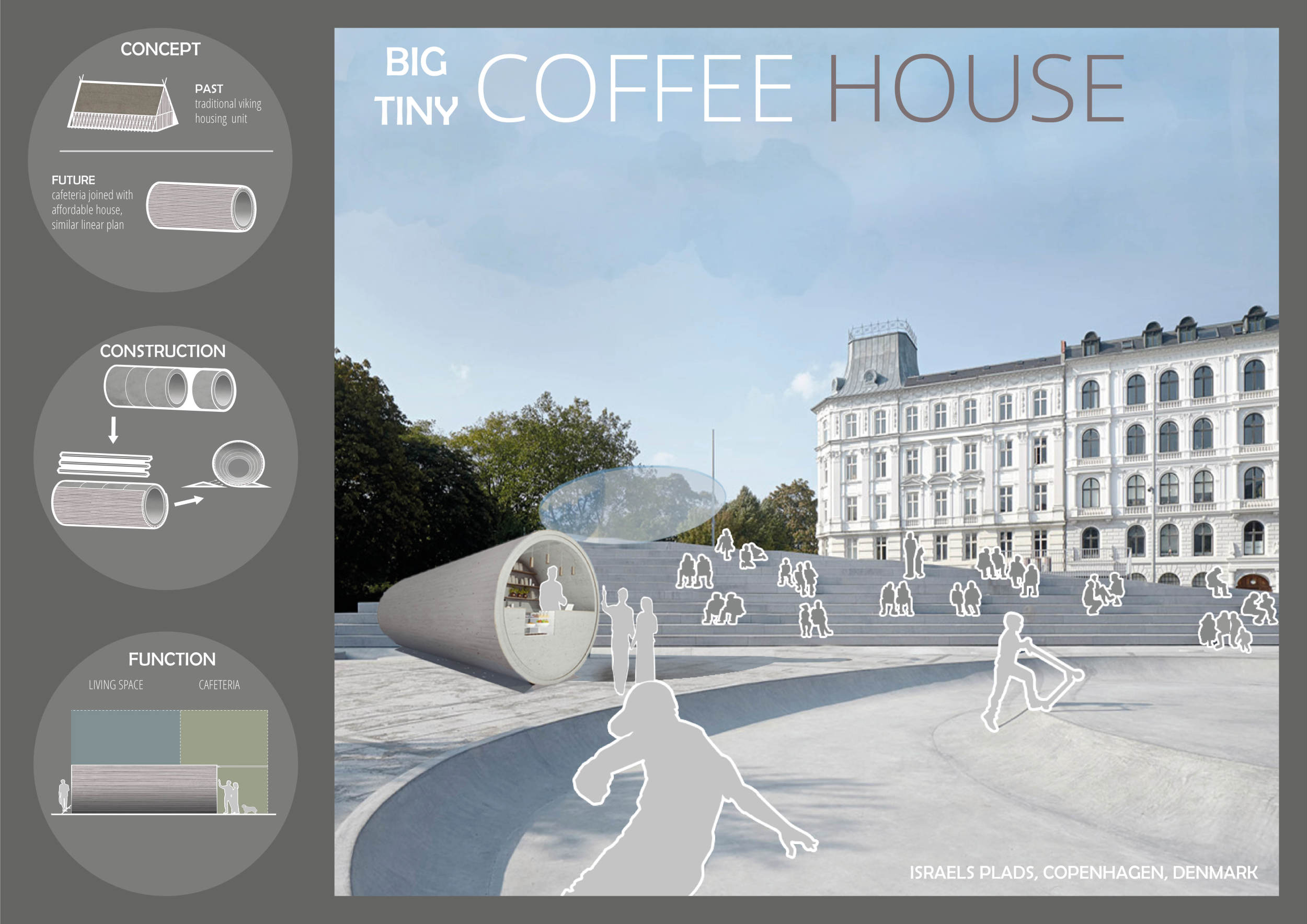 Architecture project // Transparent Lid Structure Combining Reused ...