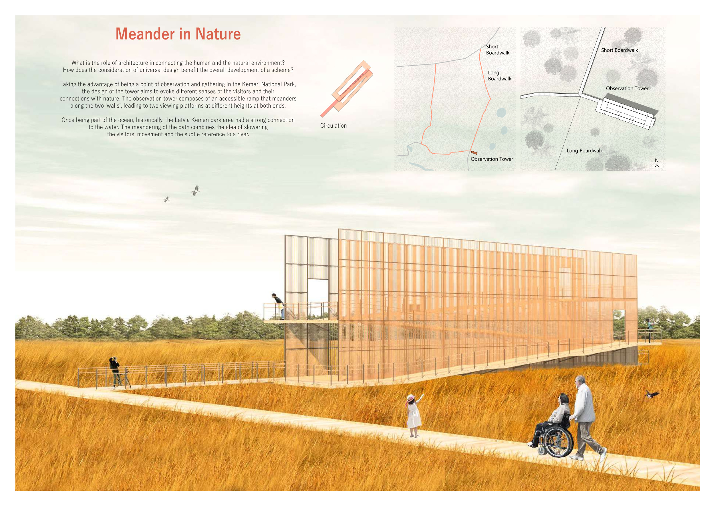 Architecture project // Meandering Pathways of Locally-Sourced Oak and ...
