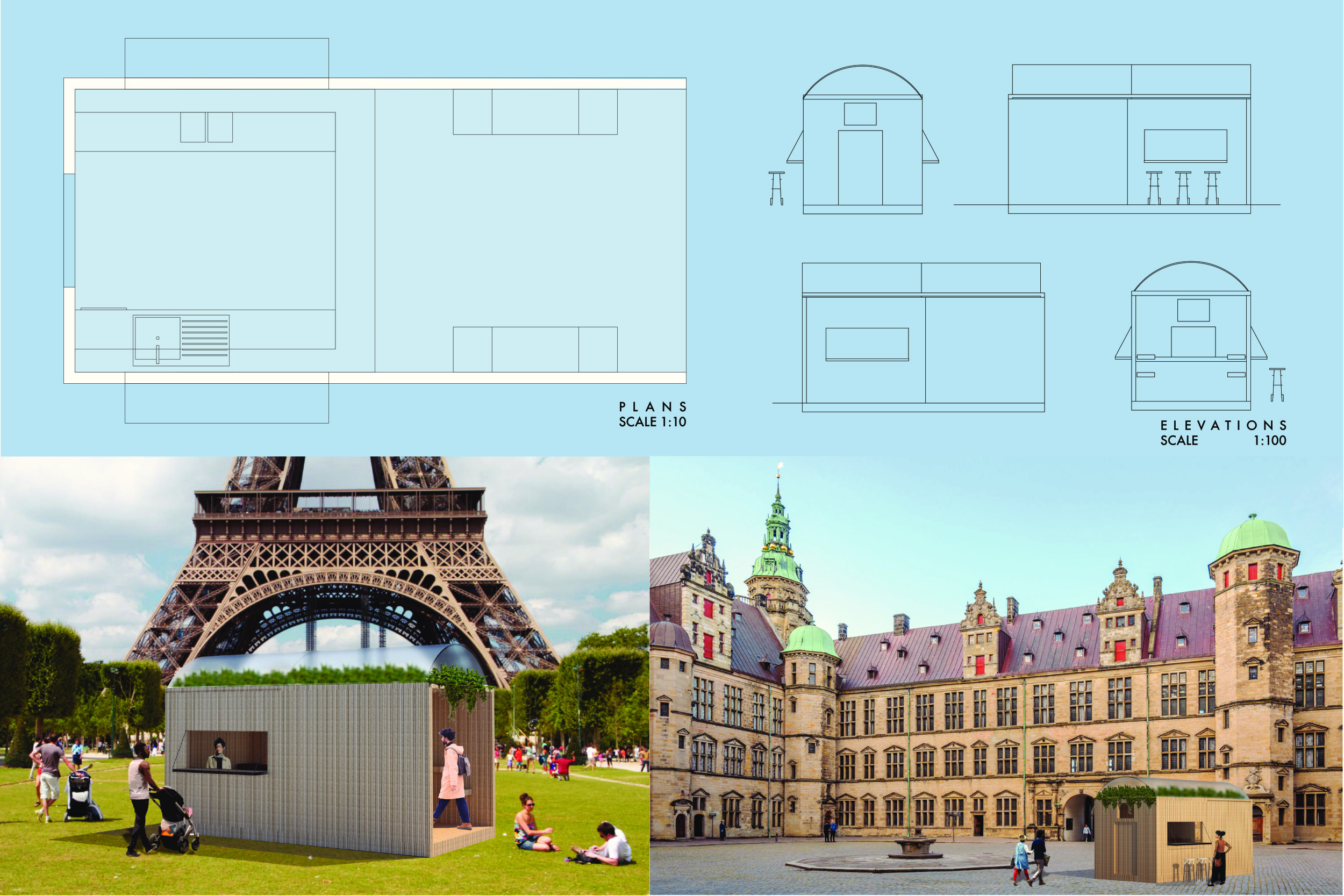 Architecture project // Green Roof Kiosk Featuring Plywood and ...