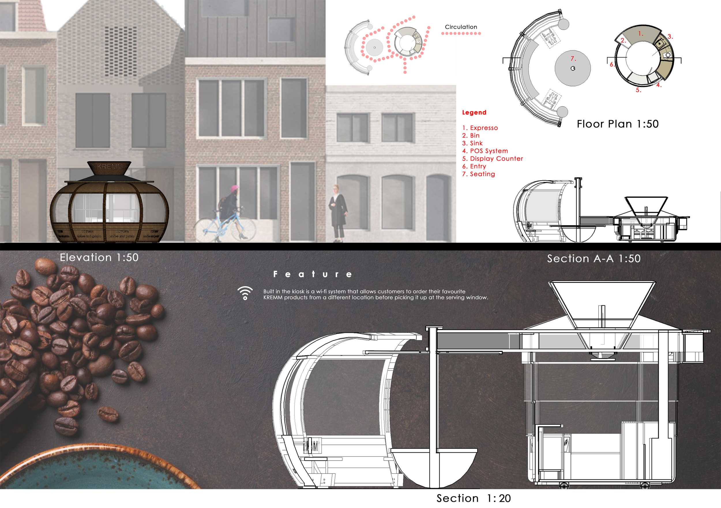 Architecture project // Circular Coffee Kiosk Crafted from Norway ...