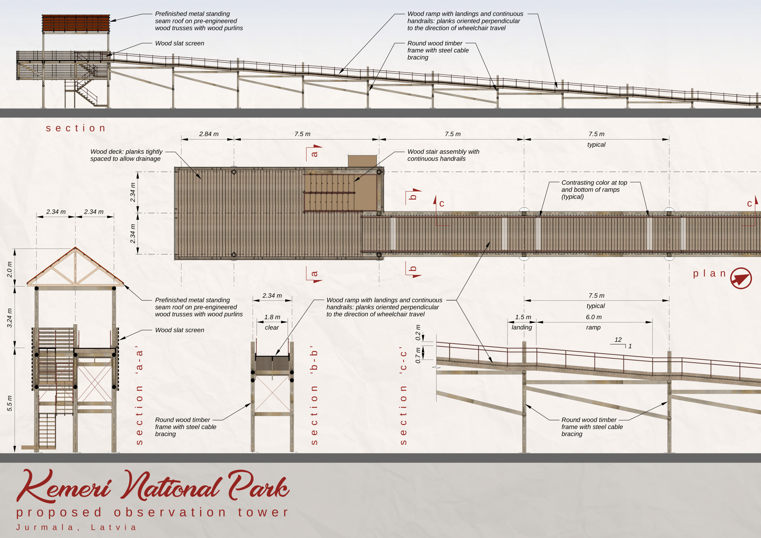 Architecture project // Treetop Views from a Timber Framework with ...