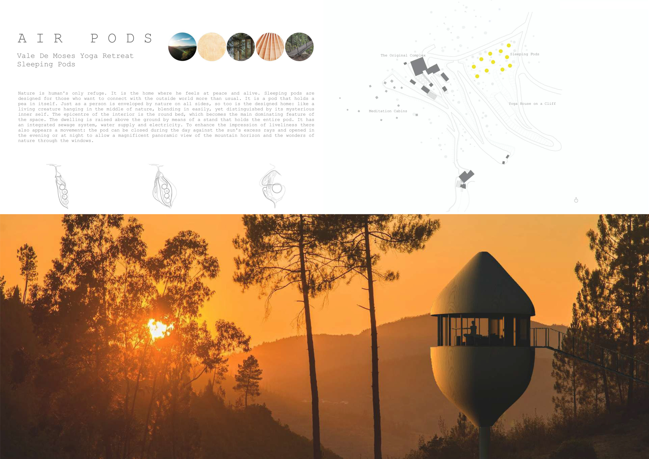 Architecture project // Round Pods with Polywood Panels Offering ...