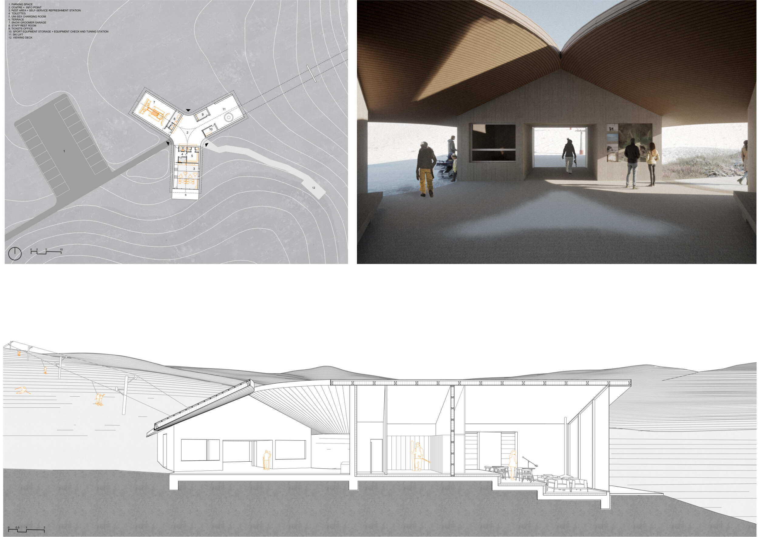 Architecture project // Charred Wooden Shingles and Thermal Mass Create ...