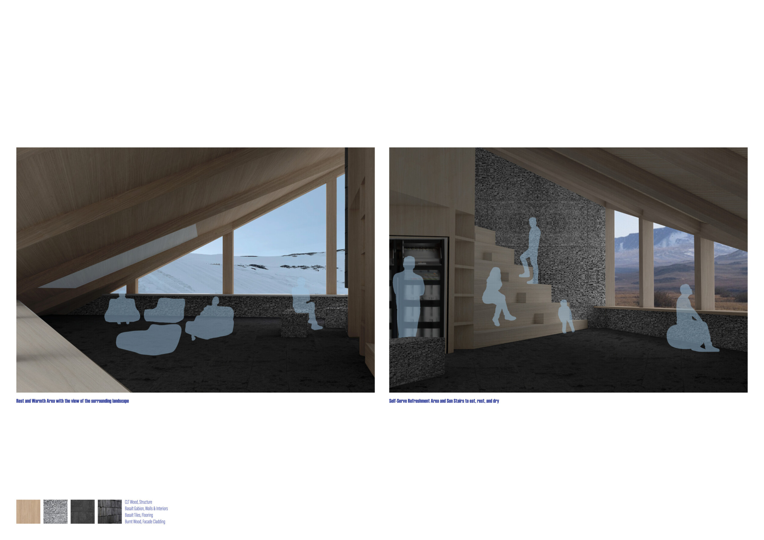 Architecture project // Charring Wood and Basalt Stone Unite in ...