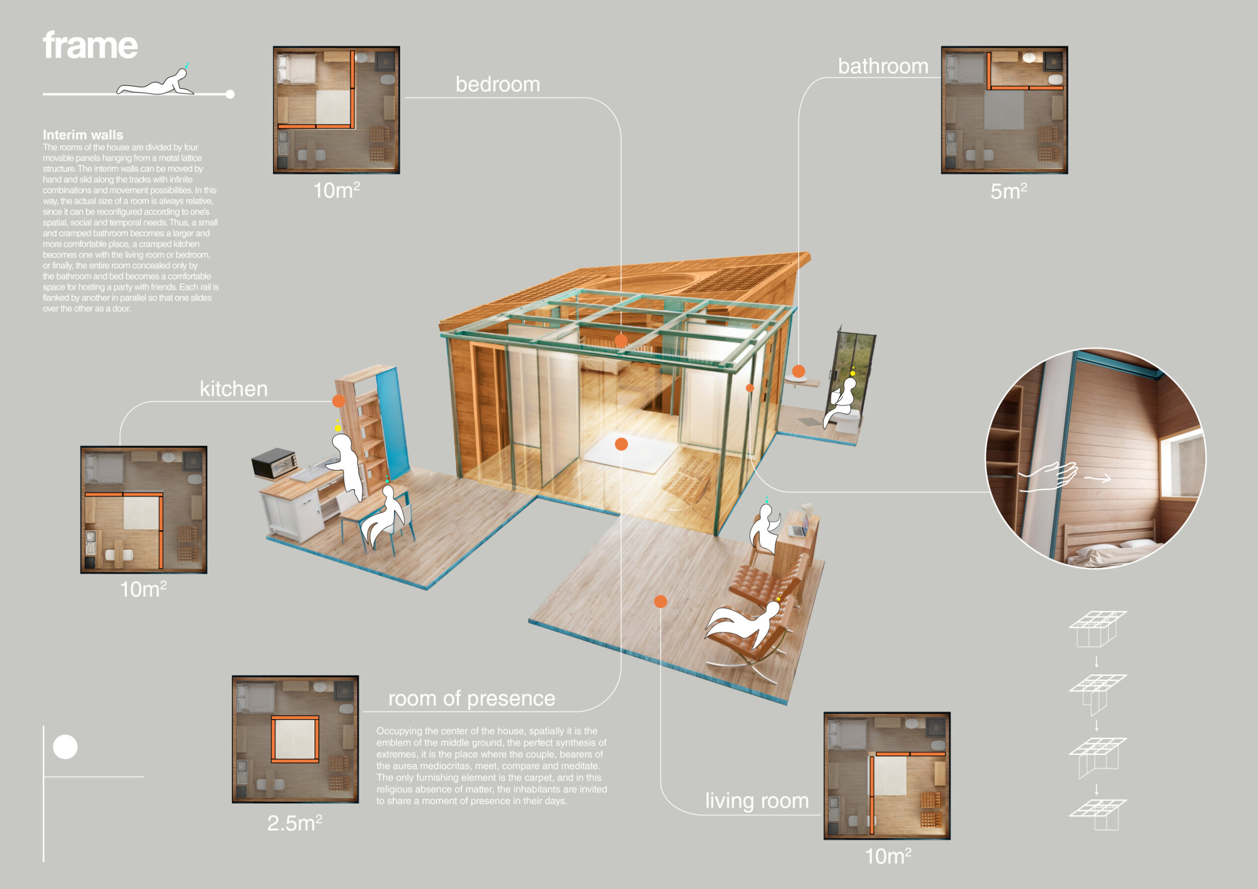 Architecture project // Flexible Living Spaces Created with Cross ...