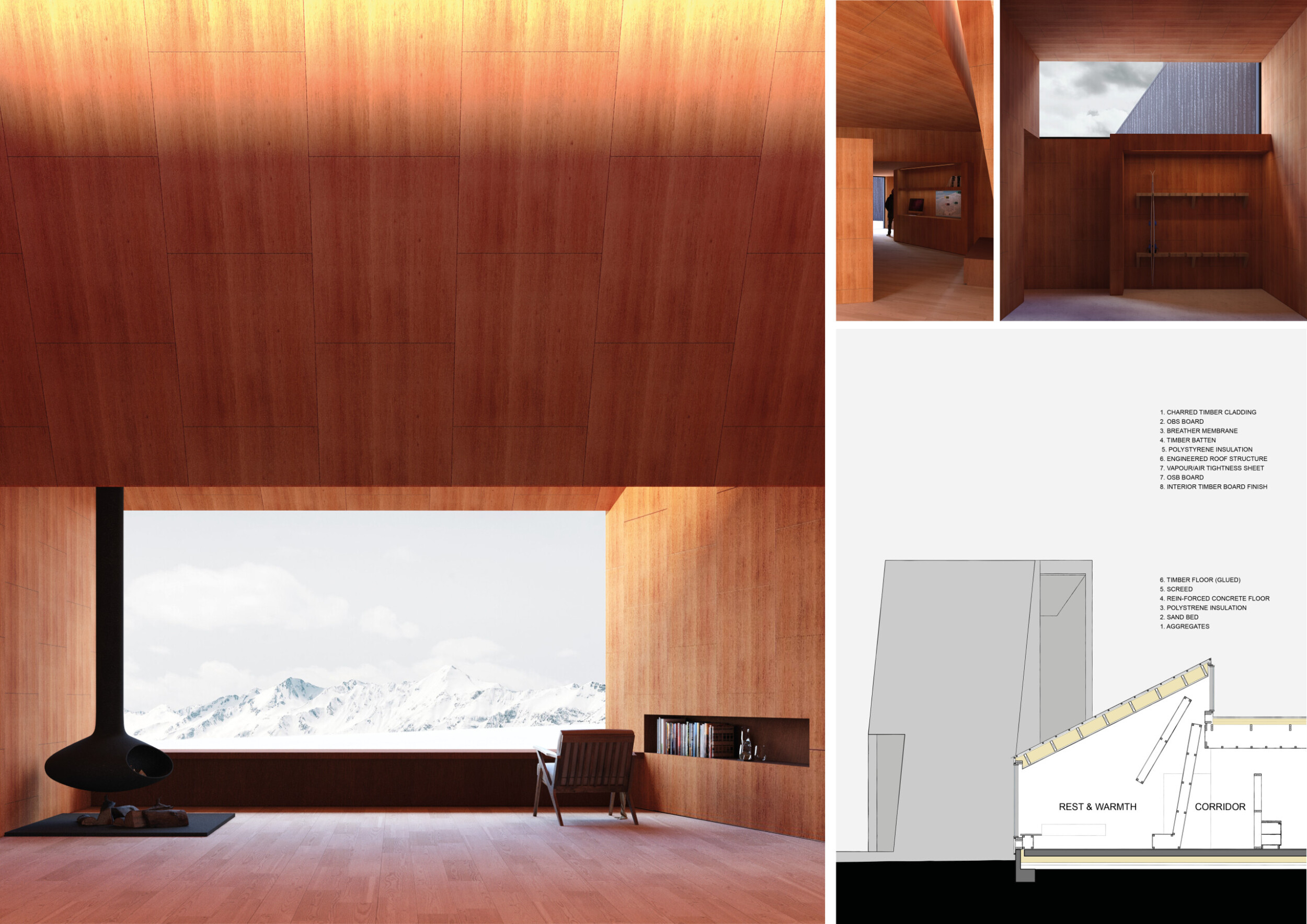 Architecture project // Charred Timber Facade Blending with Alpine ...