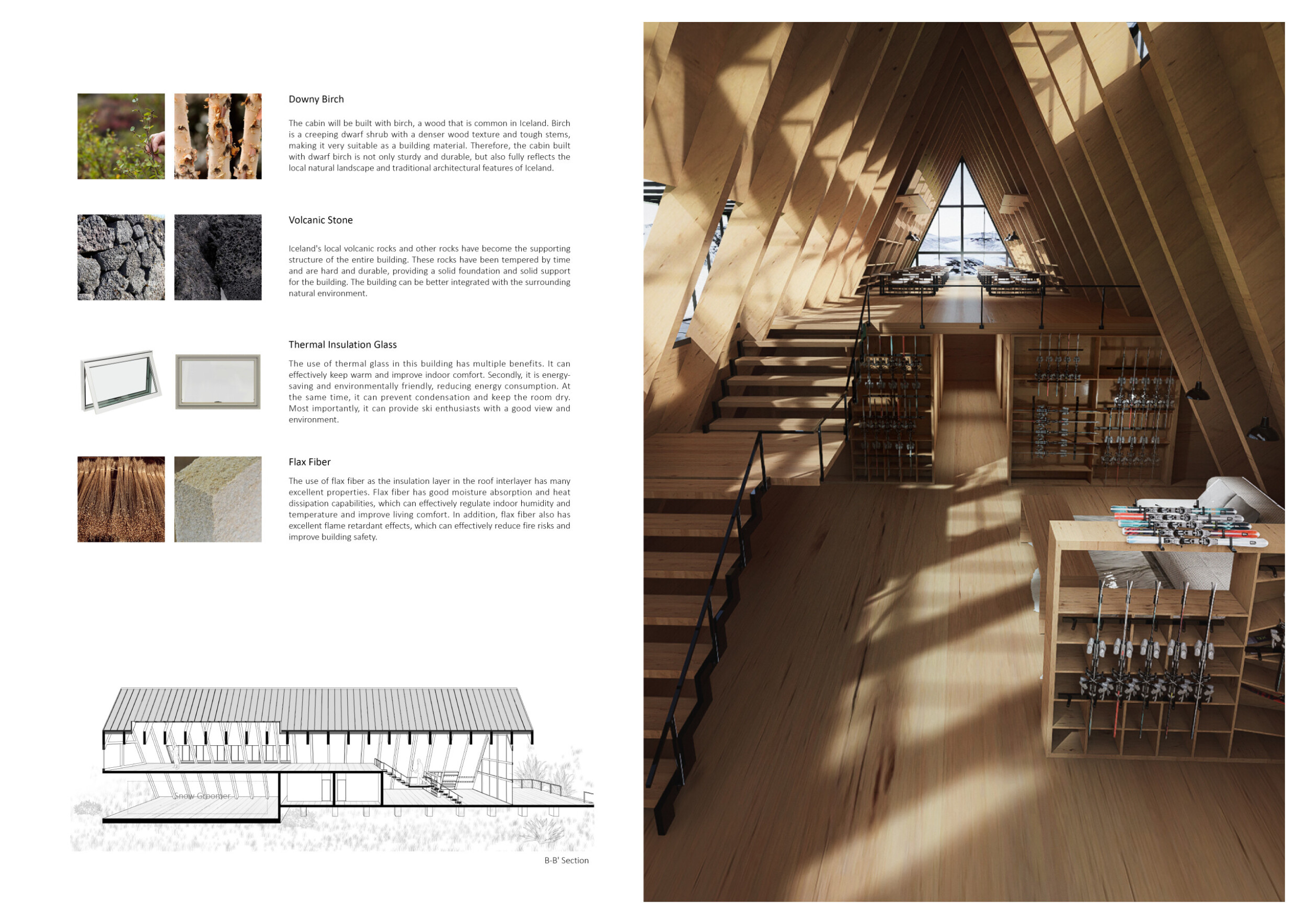 Architecture project // Triangular Lodge Crafted from Volcanic Stone ...