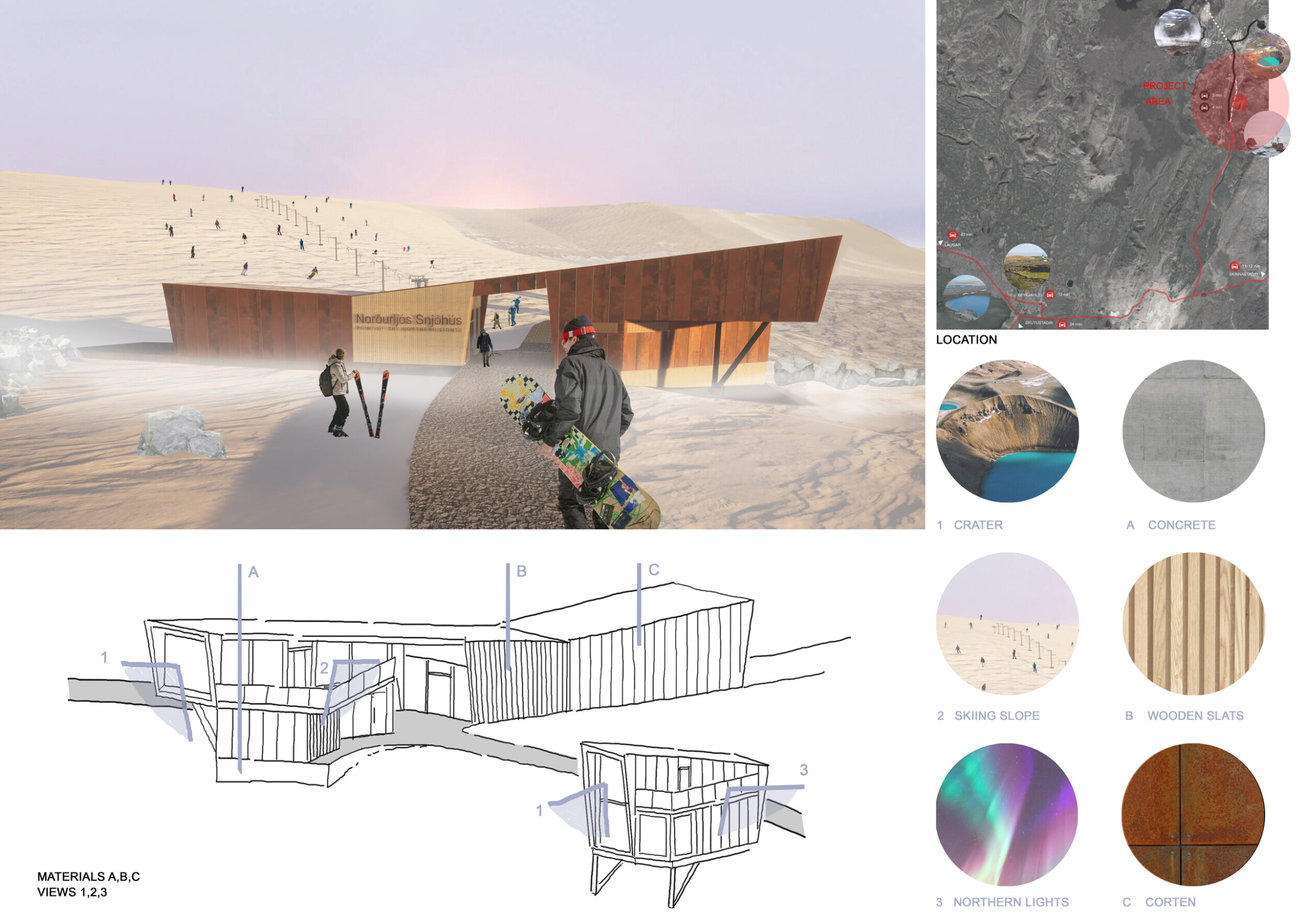 Architecture project // Weathering Steel Cabins Offering Panoramic ...