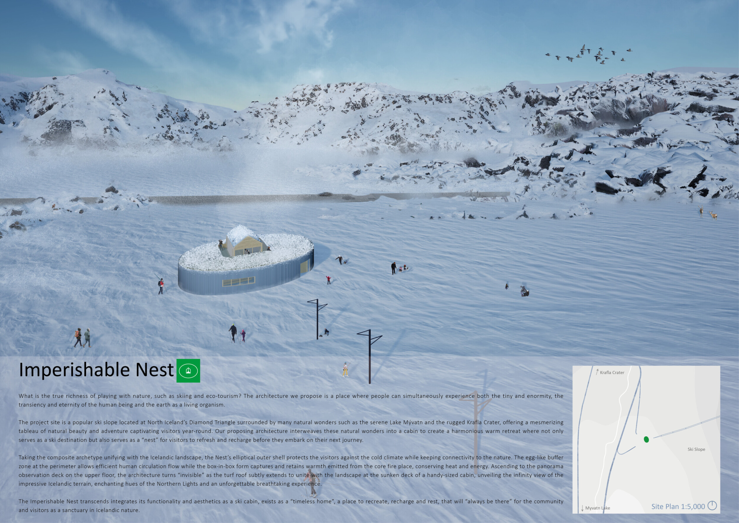 Architecture project // Thermal Buffer Cabin with Turf Roof and Weather ...