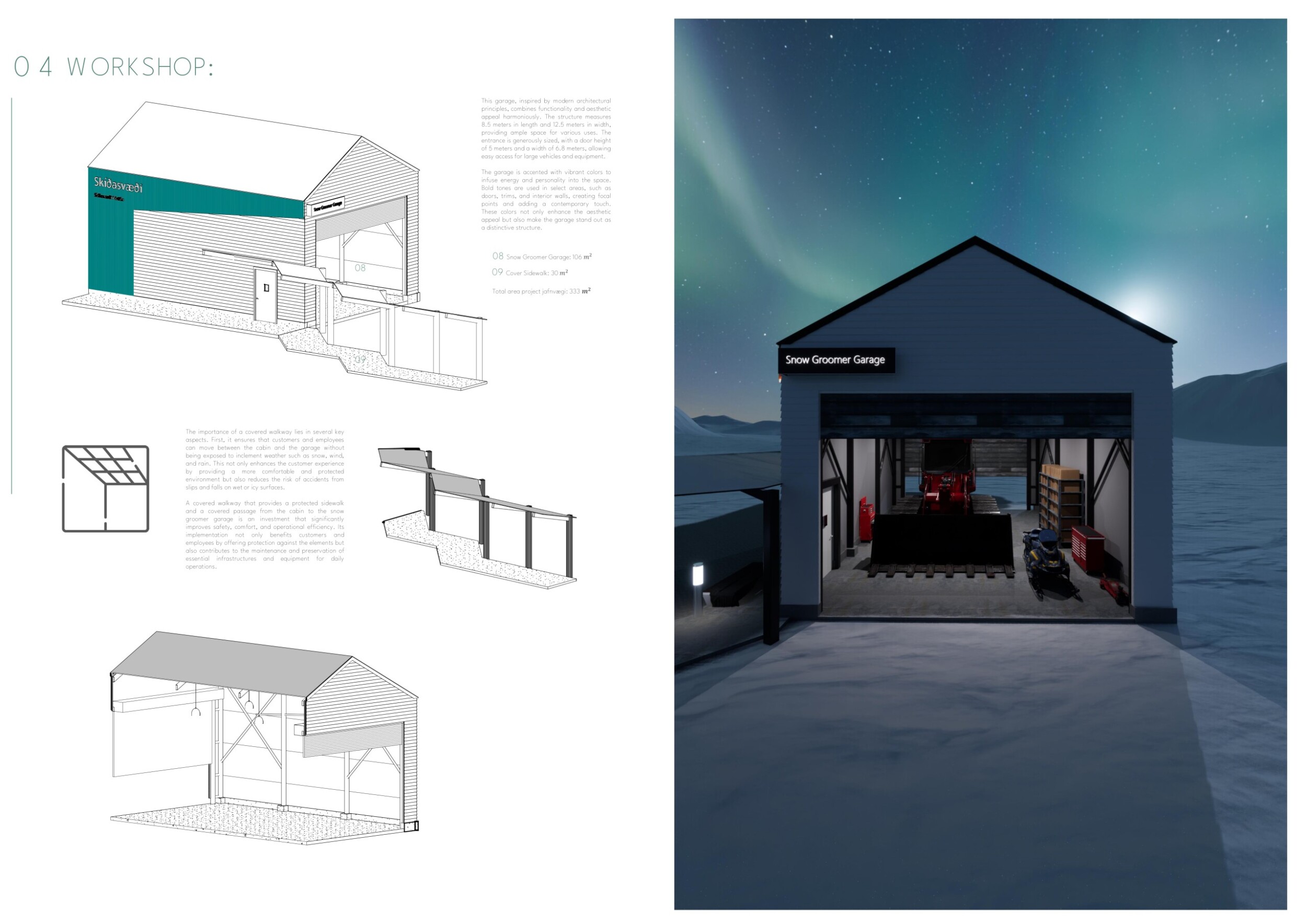 Architecture project // Grass-Covered Roof and Local Stone Facade ...