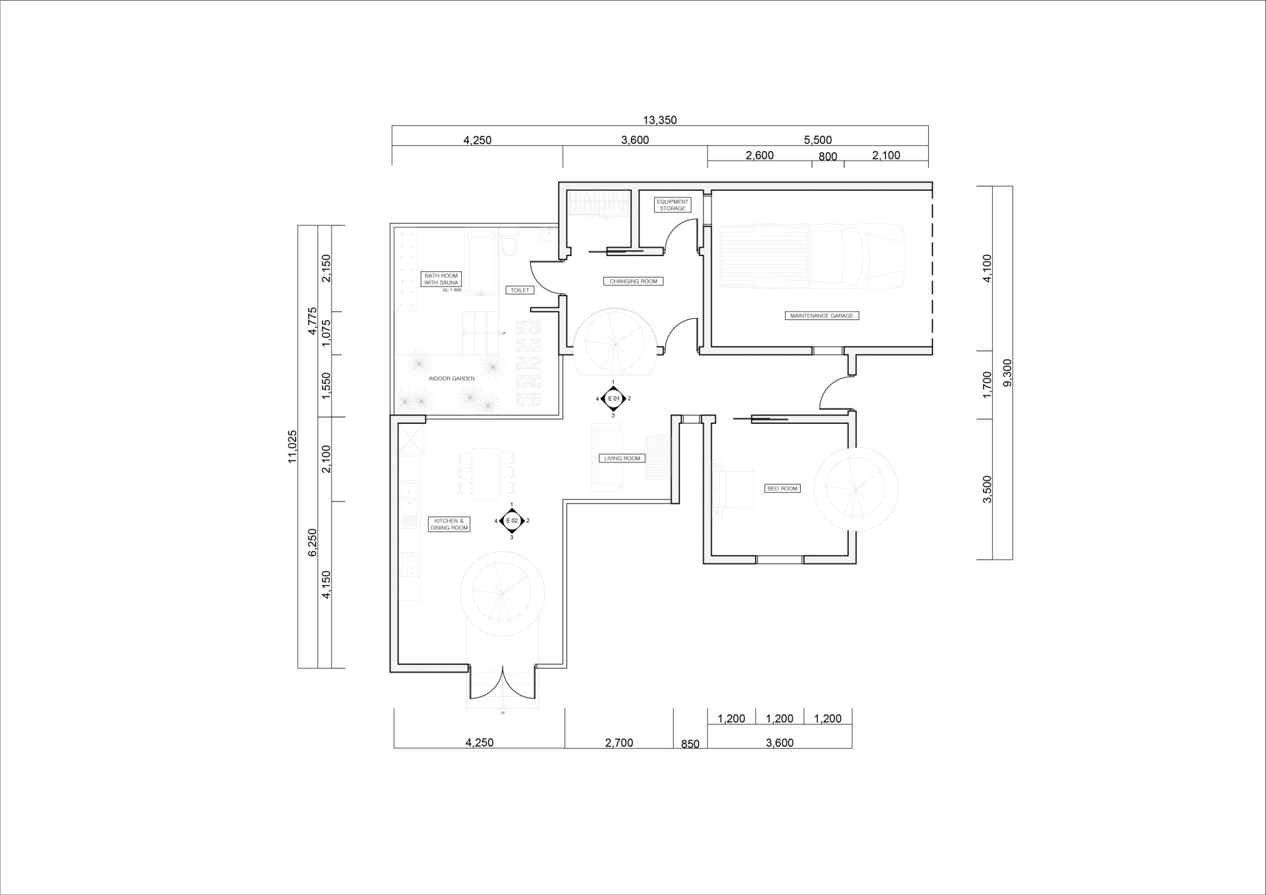 Architecture project // Tree-Integrated Design Featuring Natural Stone ...