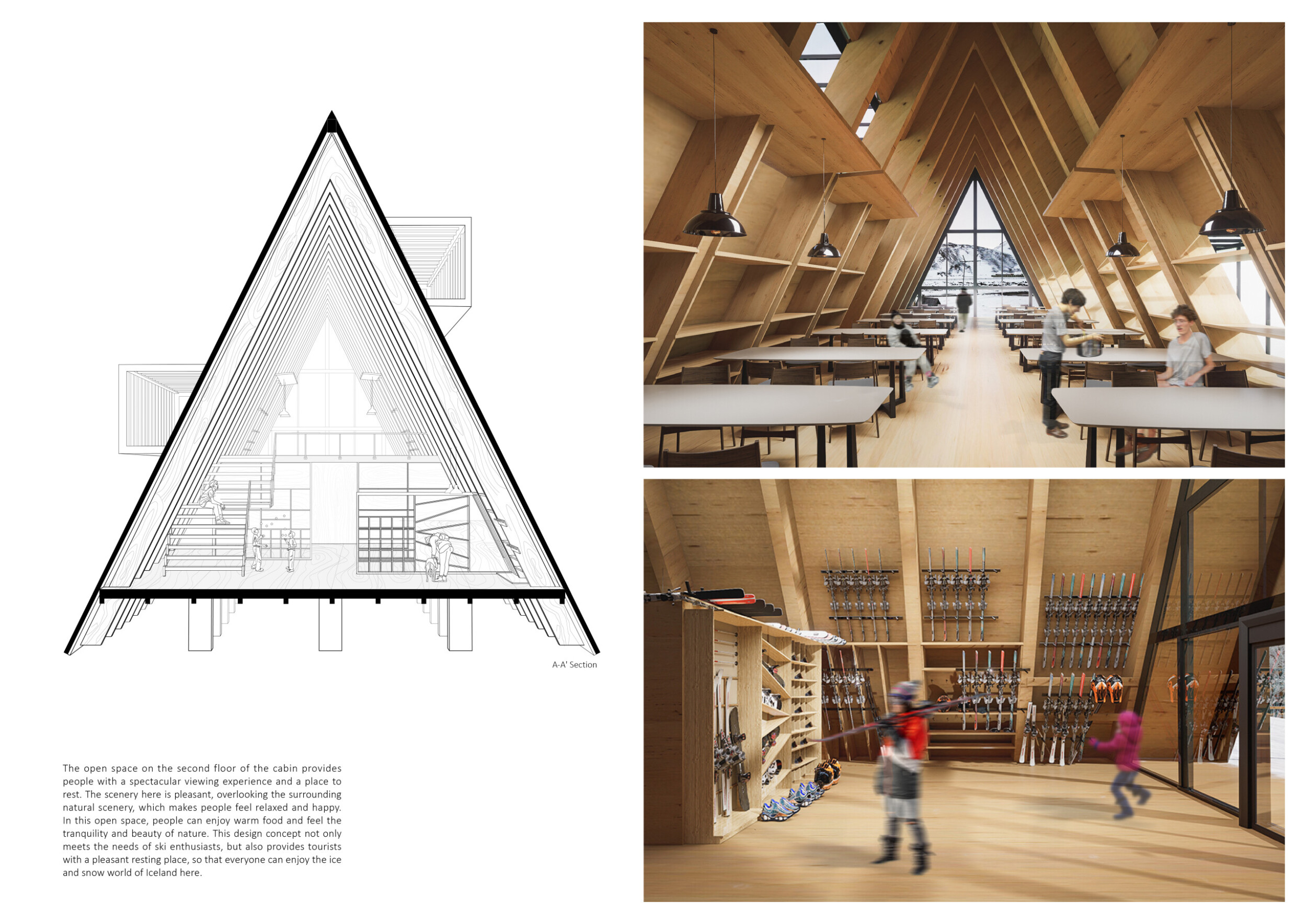 Architecture project // Triangular Lodge Crafted from Volcanic Stone ...