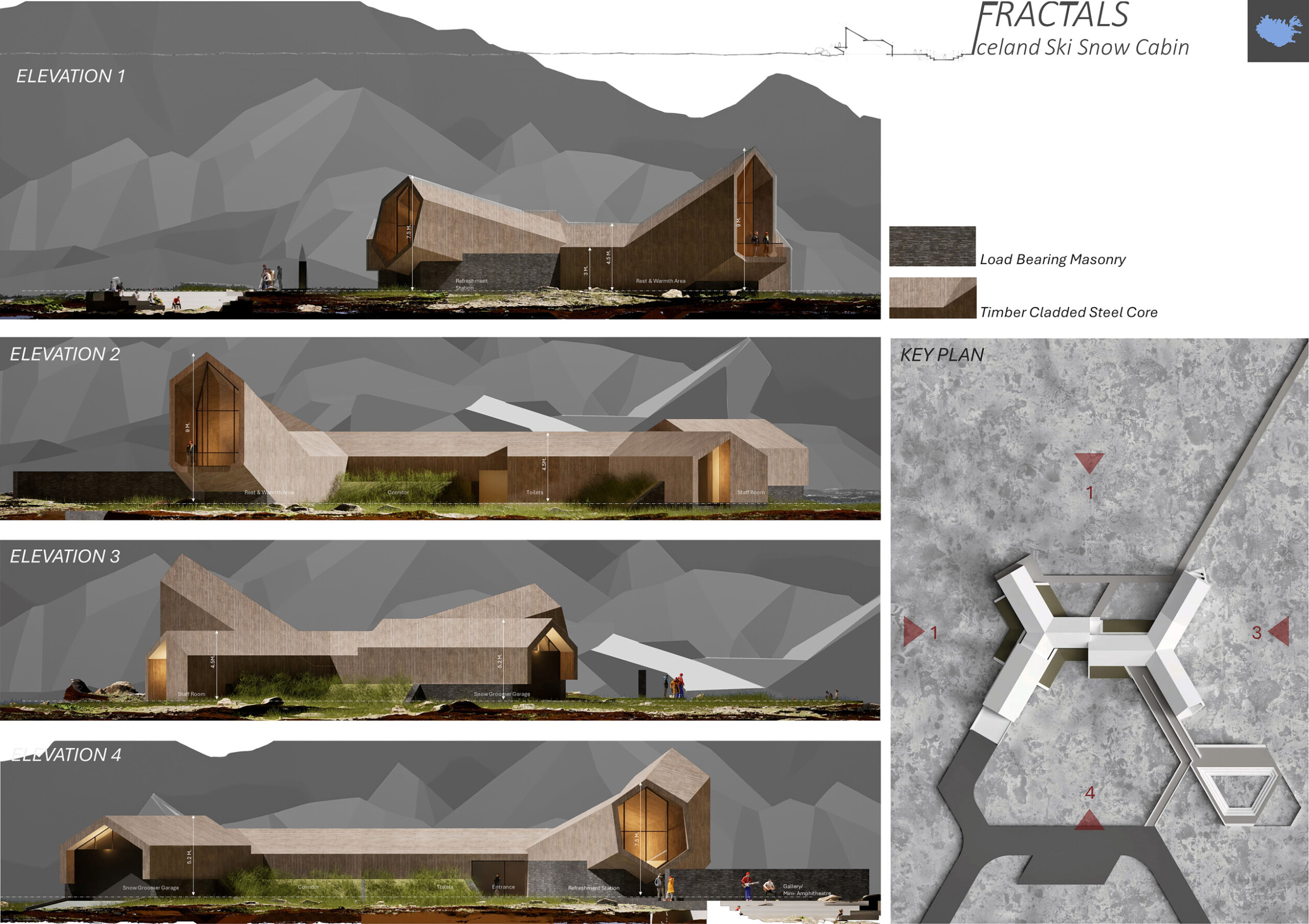 Architecture project // Fractal Formations of Charred Timber Cladding ...