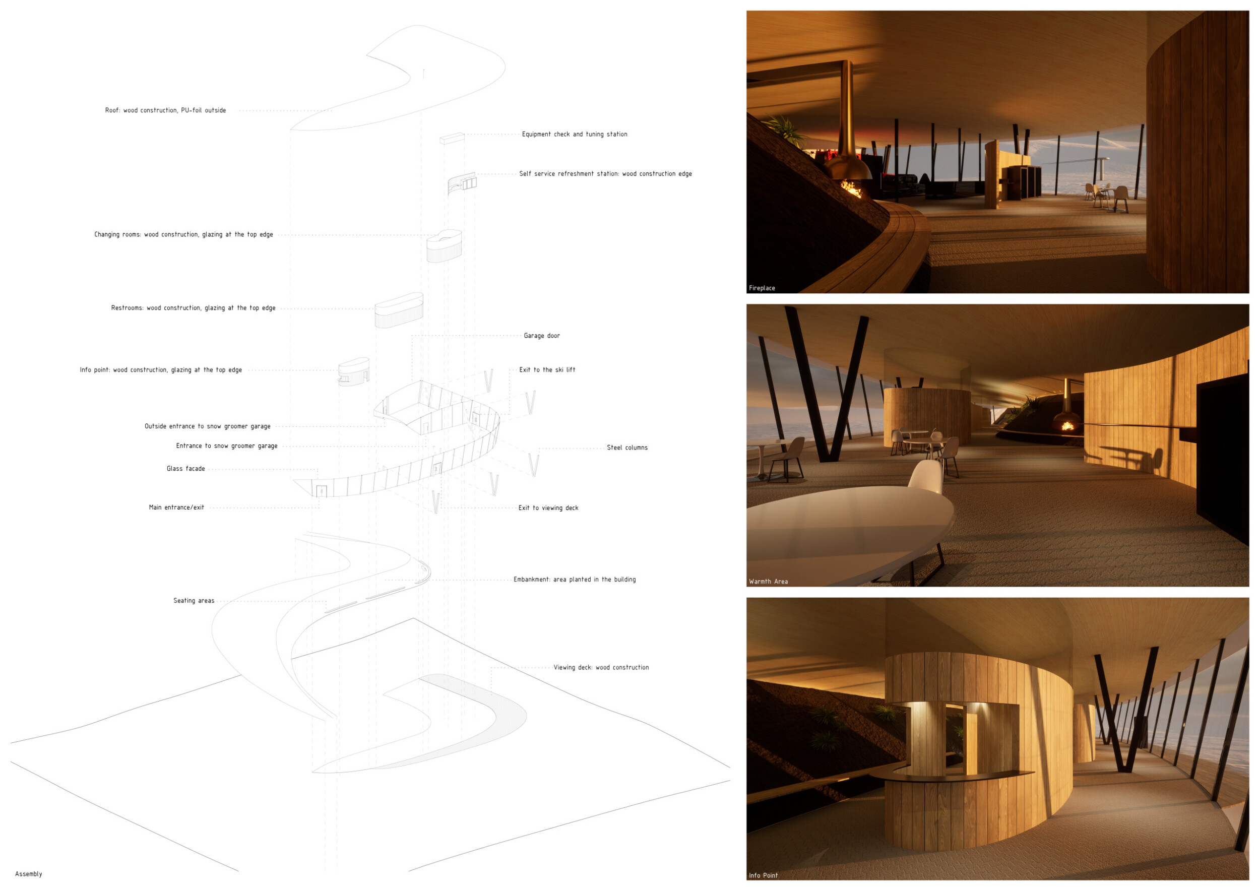 Architecture project // S-Shaped Embankment Constructed with ...