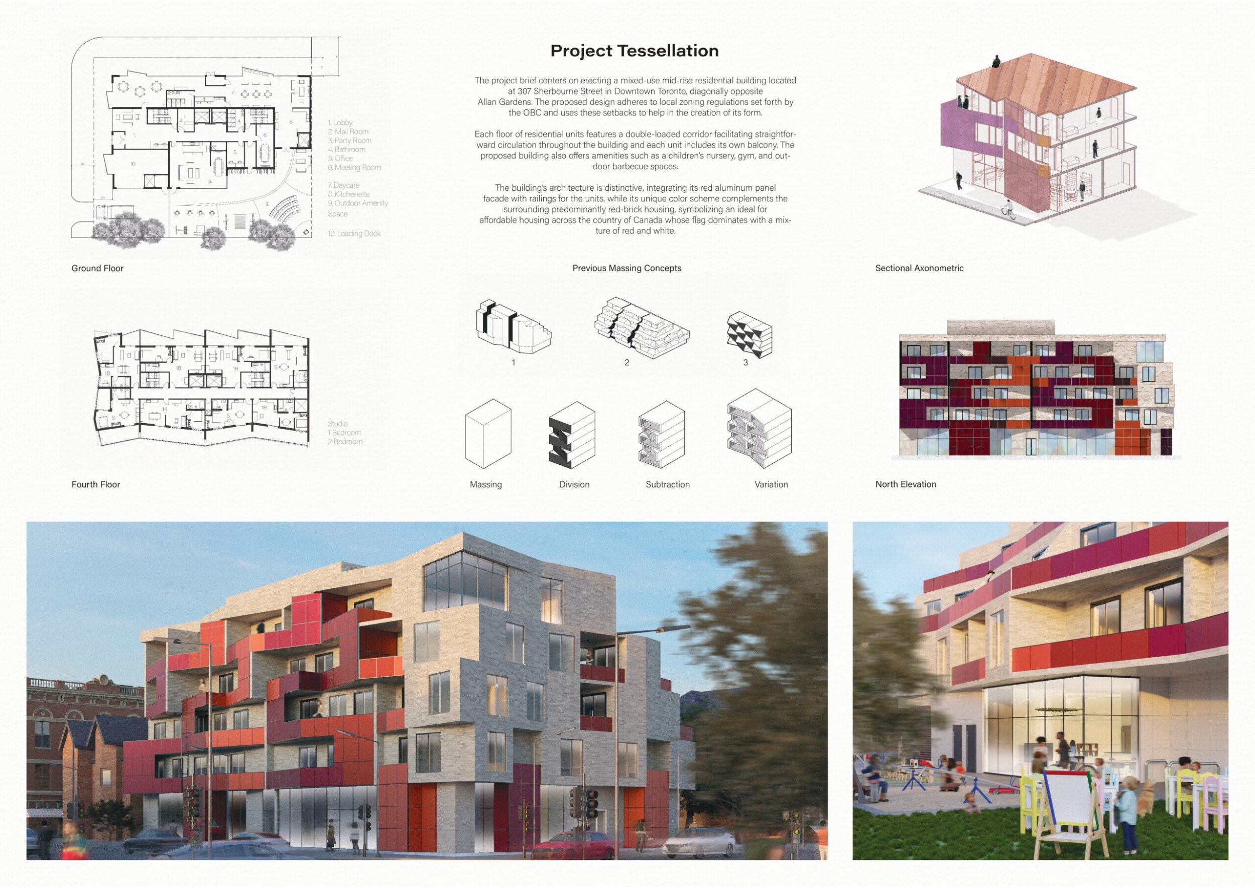Architecture project // Interlocking Aluminum Panels and Natural Stone ...