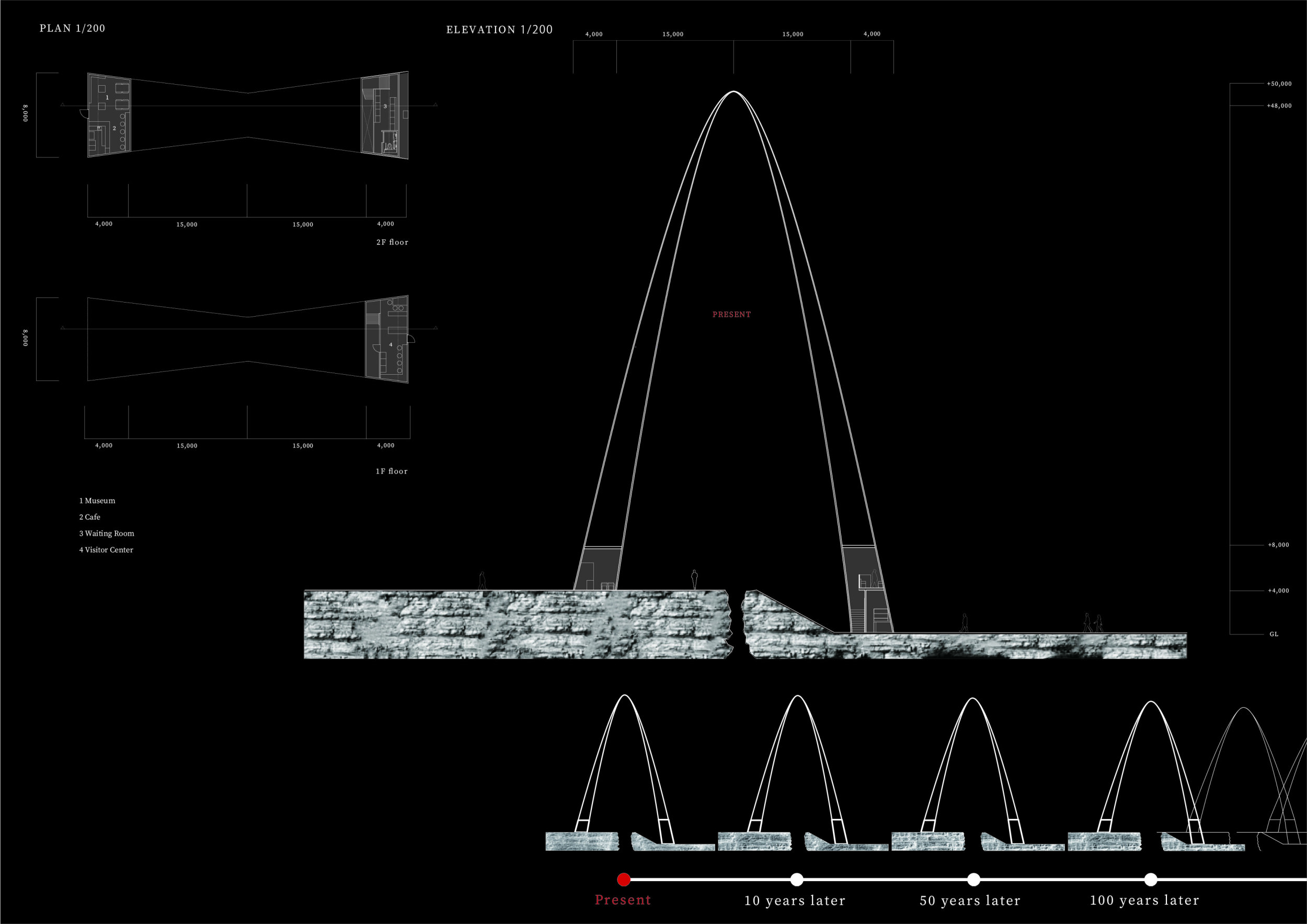 Architecture project // Geological Observation Pinnacle Reflecting ...