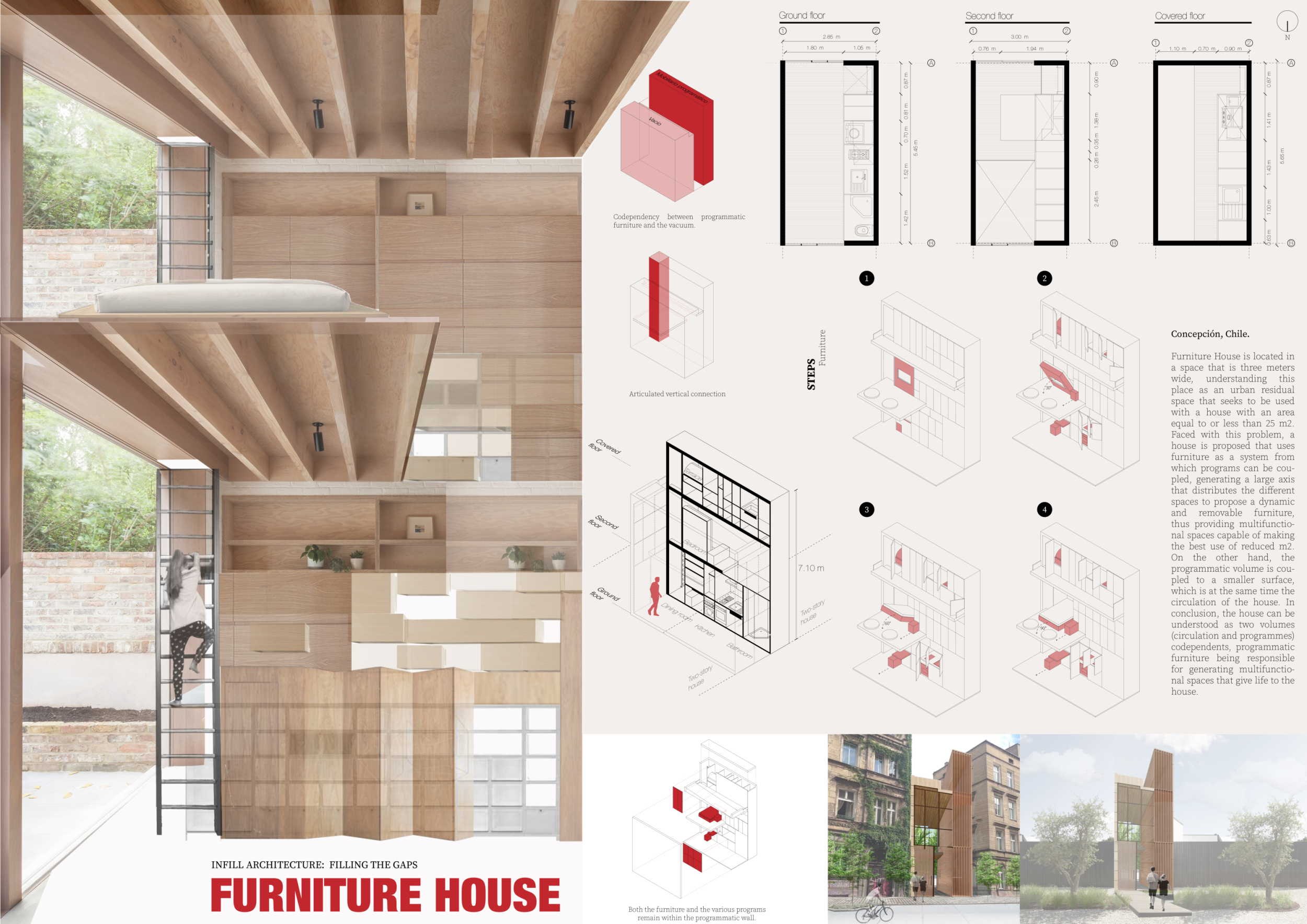 Architecture project // Programmatic Furniture Optimizes Compact Living ...