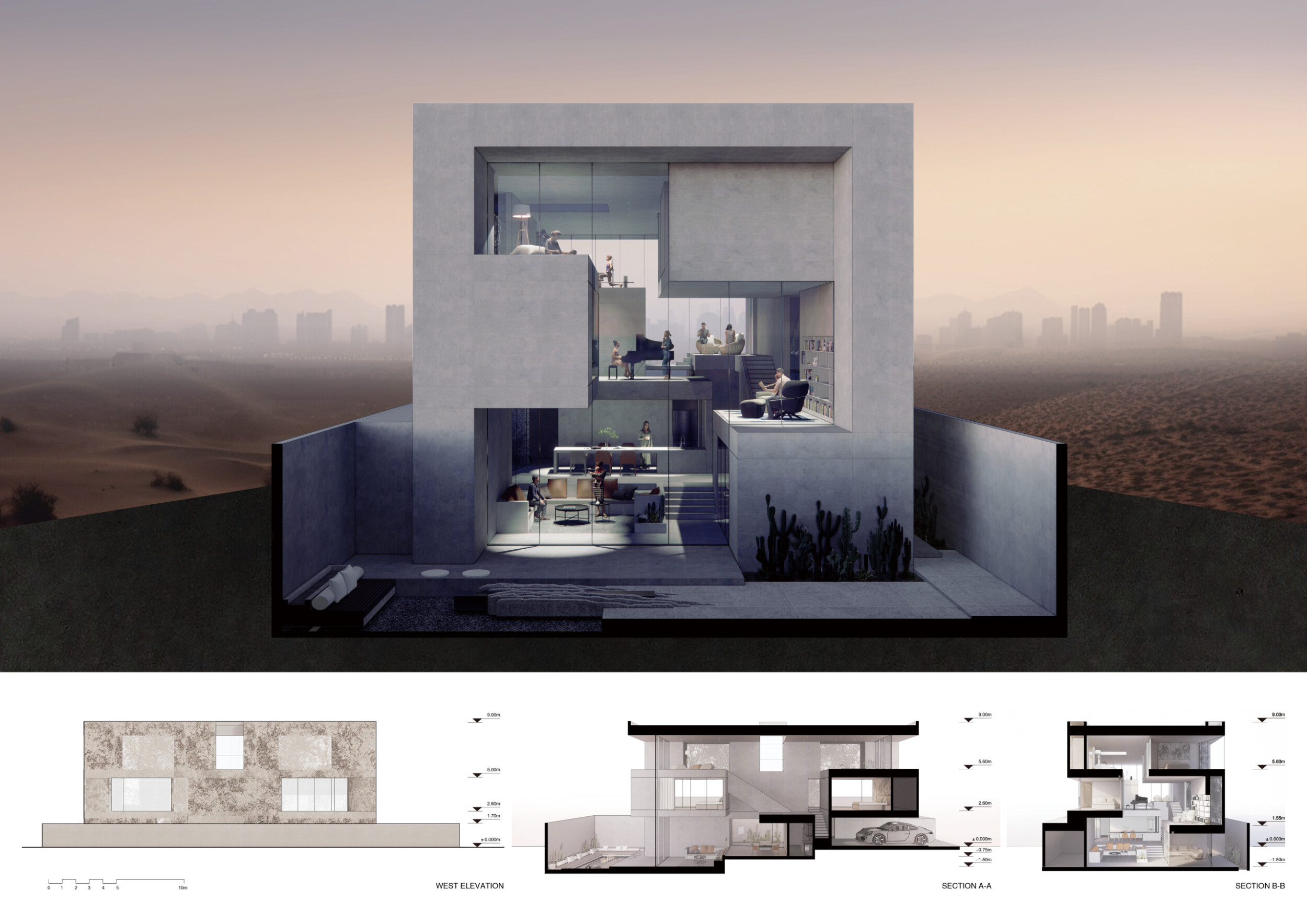 Architecture project // Cave-Inspired Design Featuring Local Stone and ...