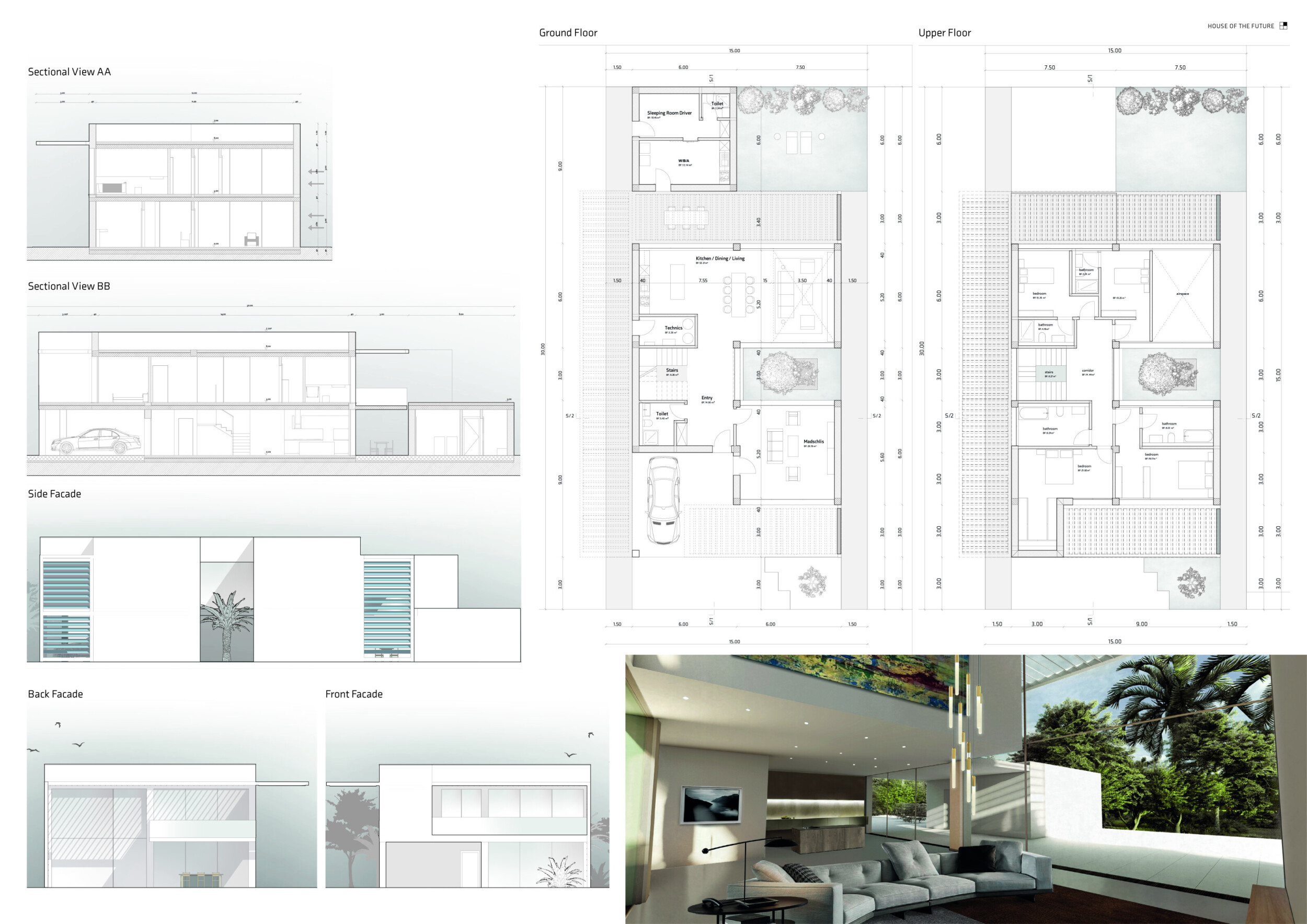 Architecture project // Rotating Solar Panels and Eco-Friendly Clay ...