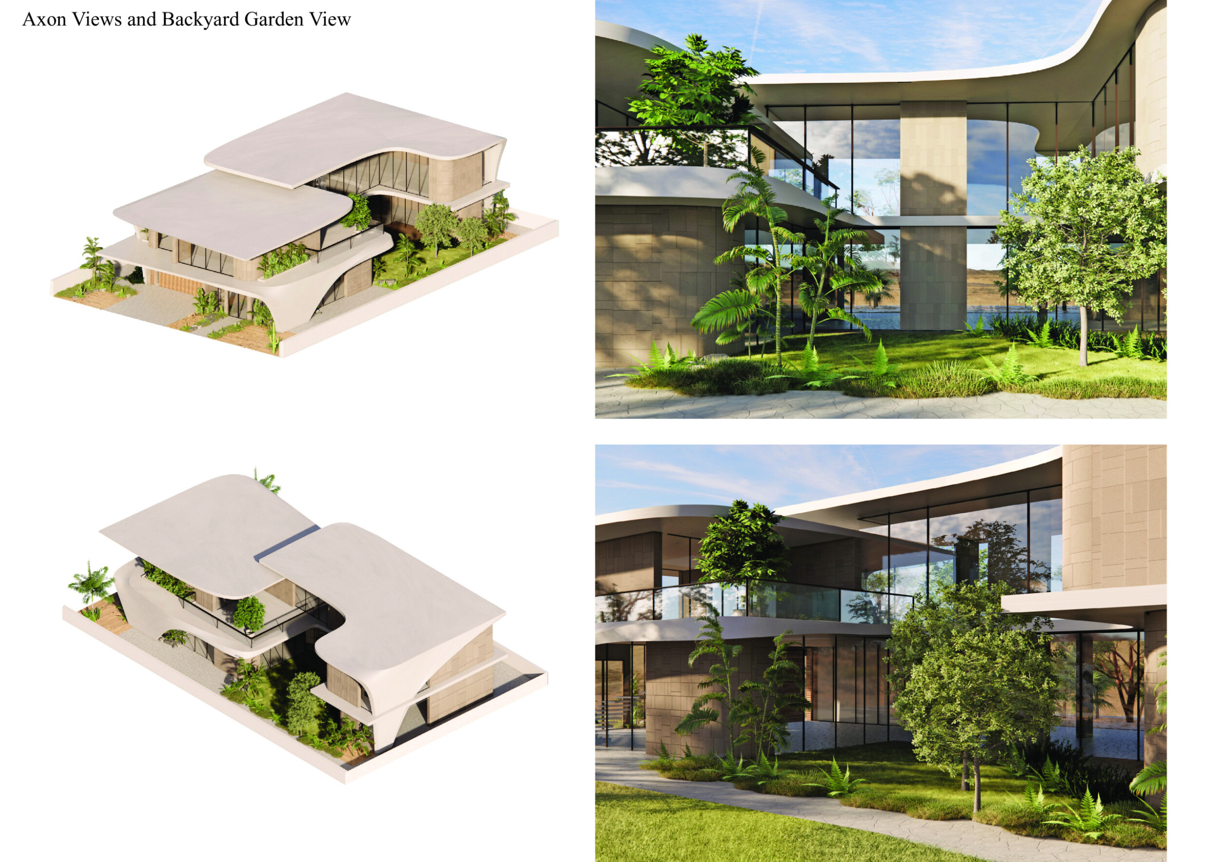 Architecture project // Expansive Glass Overhangs and Natural Stone ...