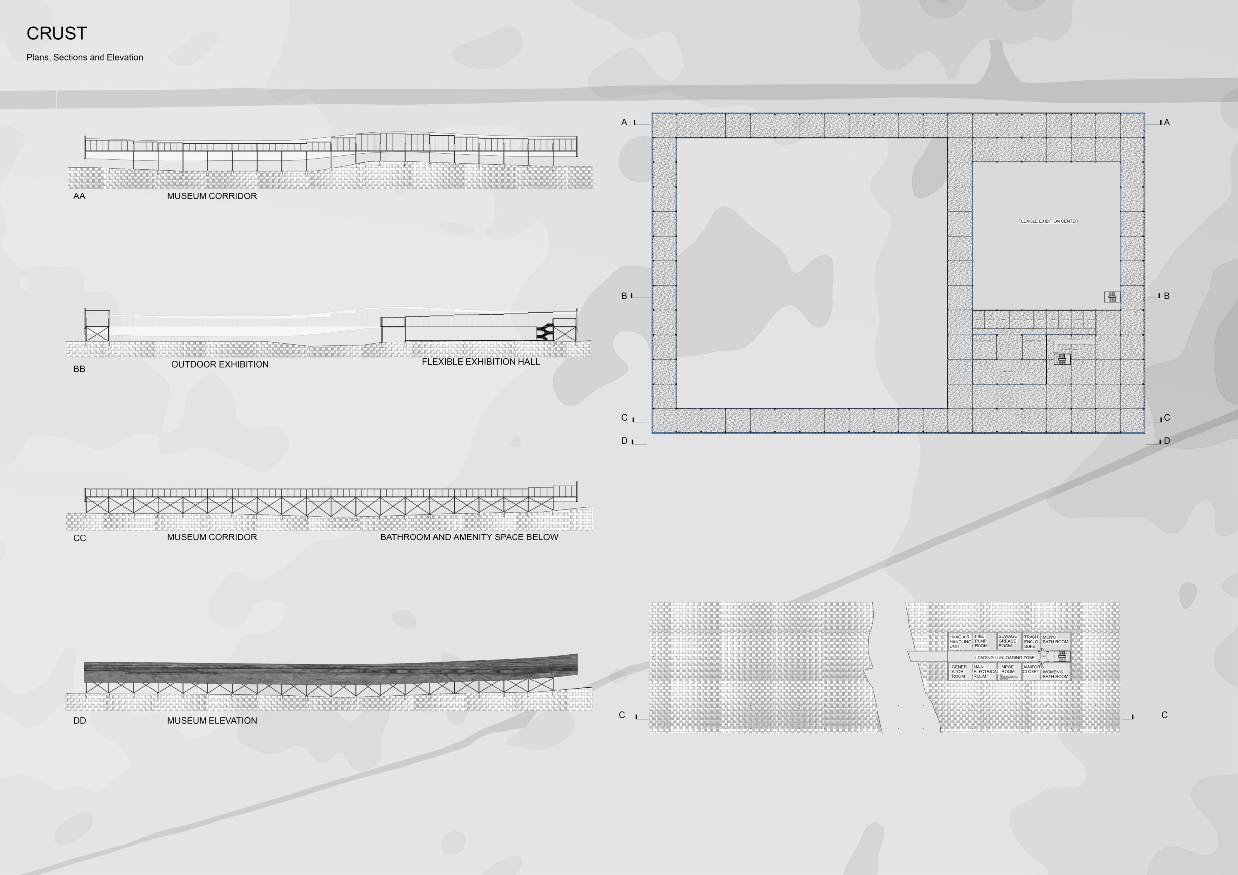 Architecture project // Elevated Museum Featuring Core Samples and ...