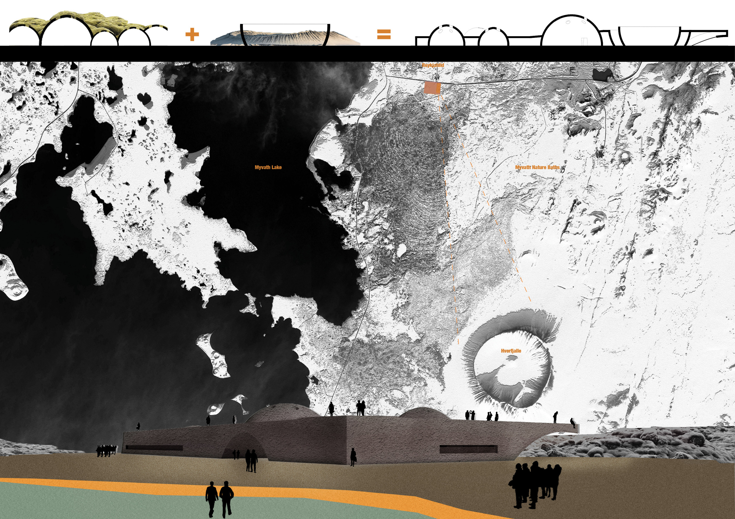 Architecture project // Half Dome Structure Anchored by Lava Stone and ...
