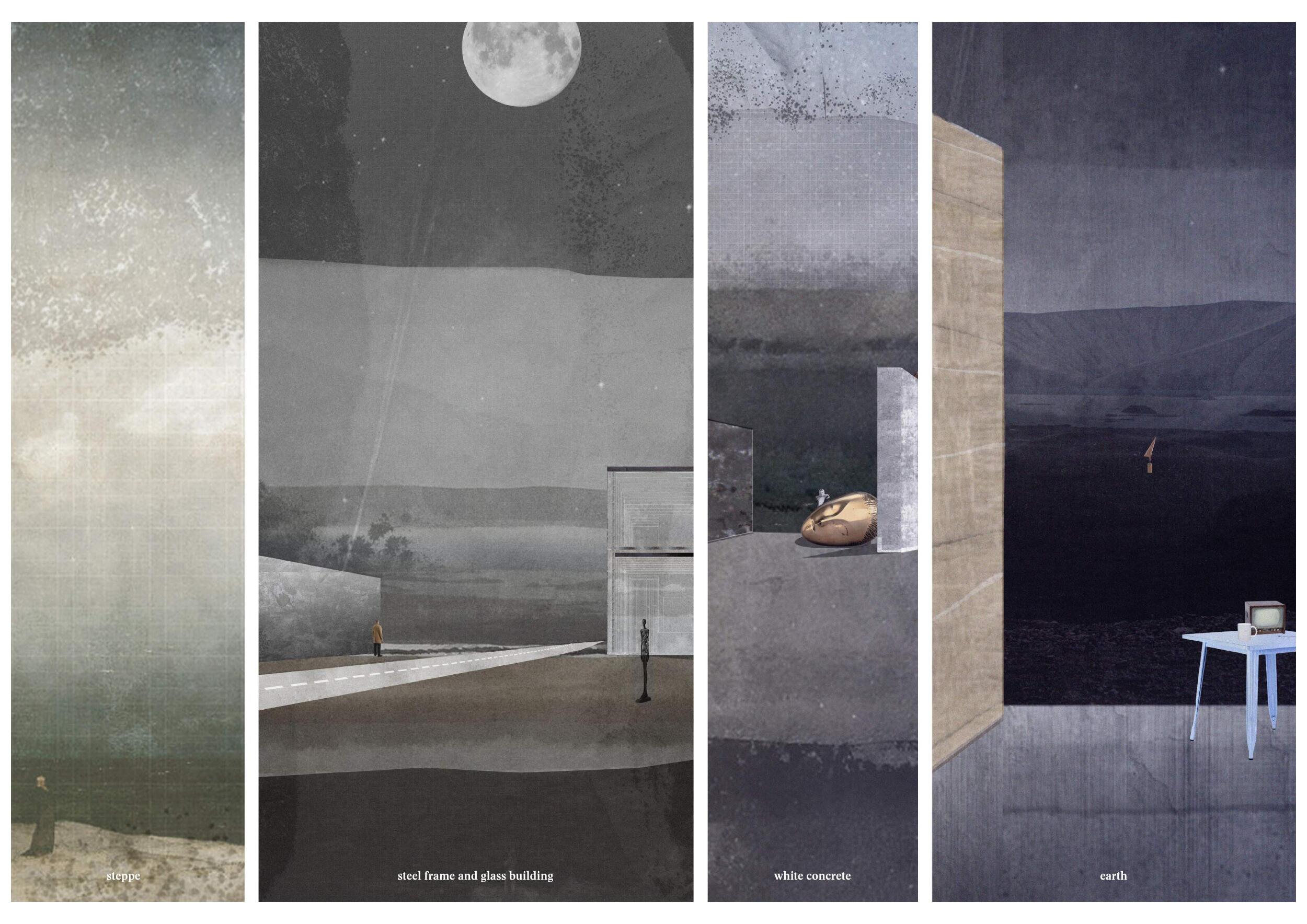 Architecture project // Reflective Aluminium and Thermal Earth Pavilion ...