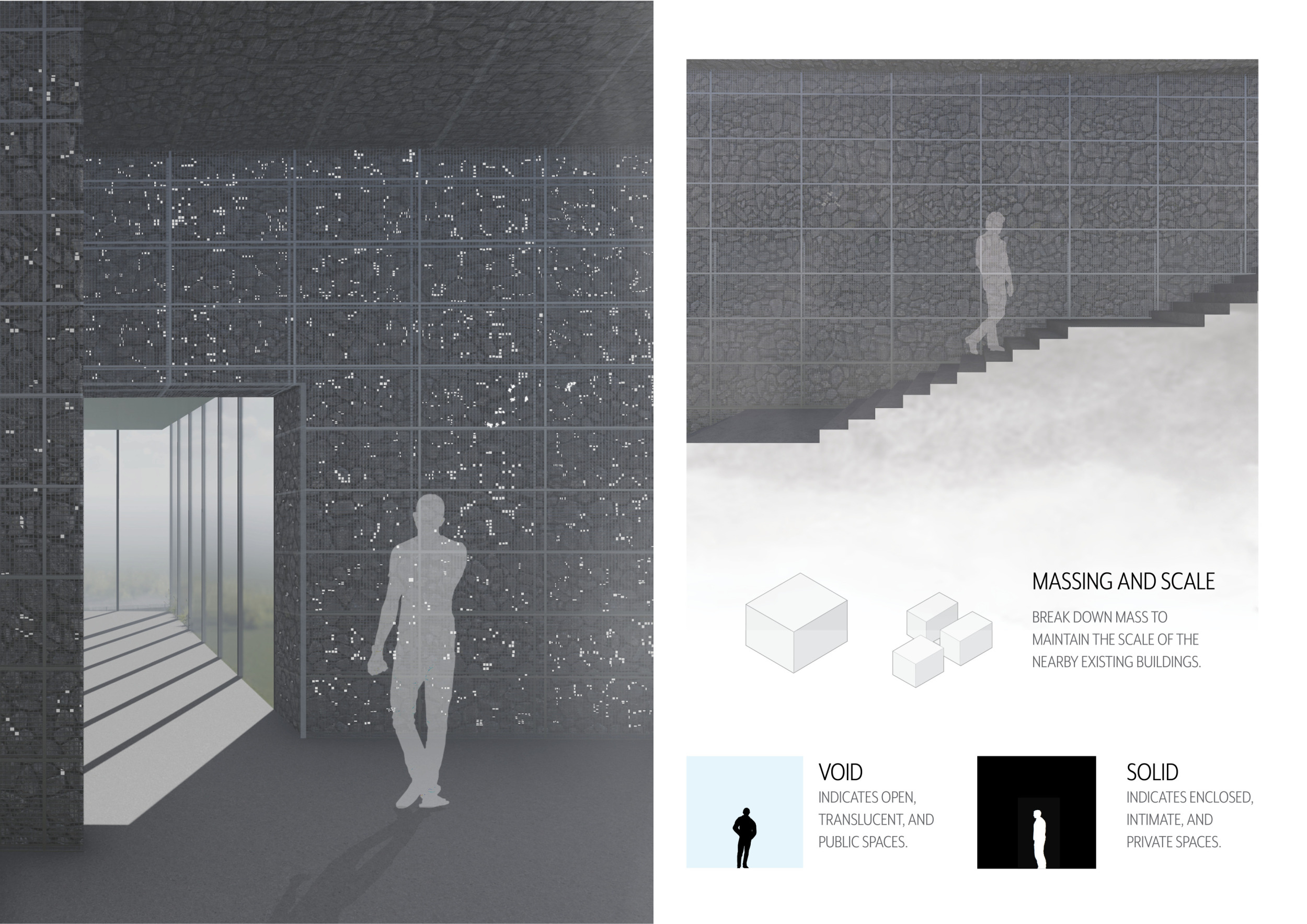 Architecture project // Framing Migration Through Void Spaces in a ...