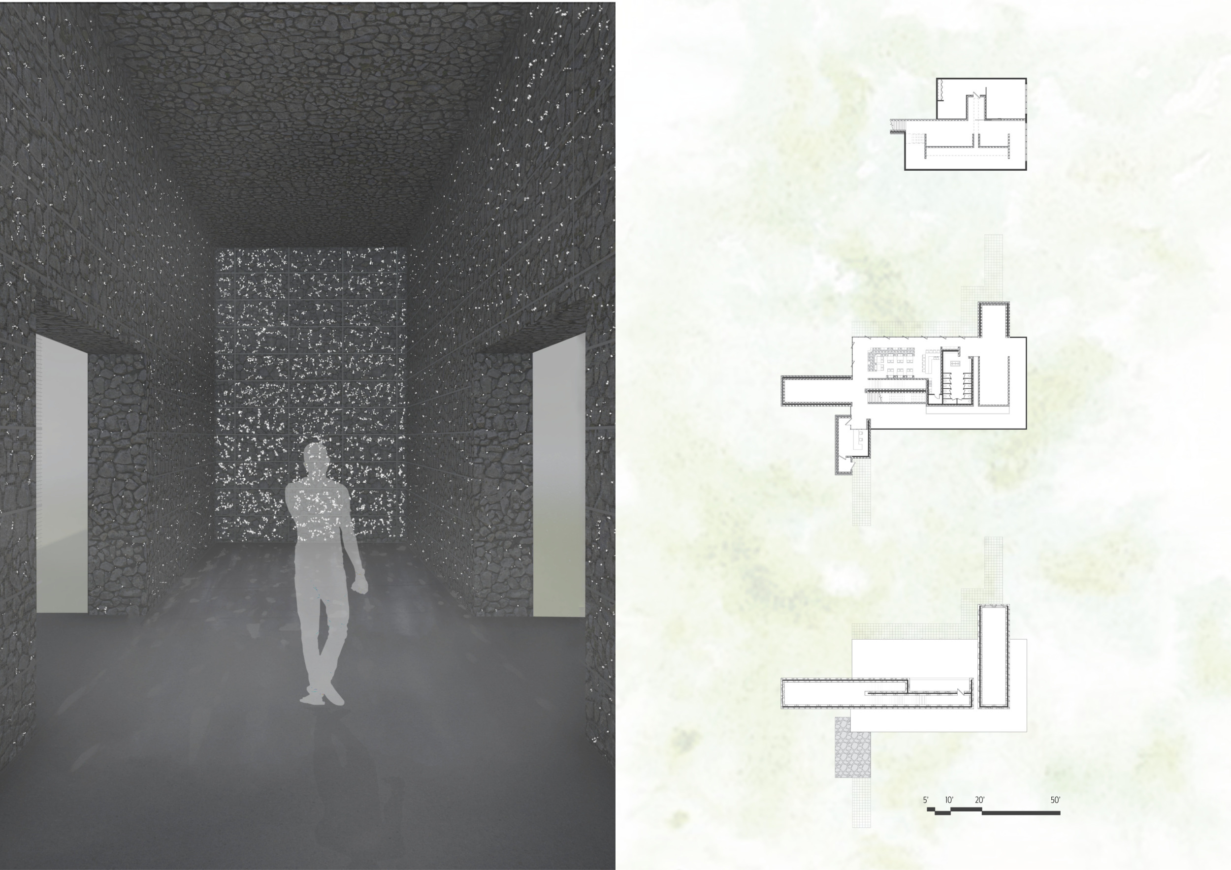 Architecture project // Framing Migration Through Void Spaces in a ...