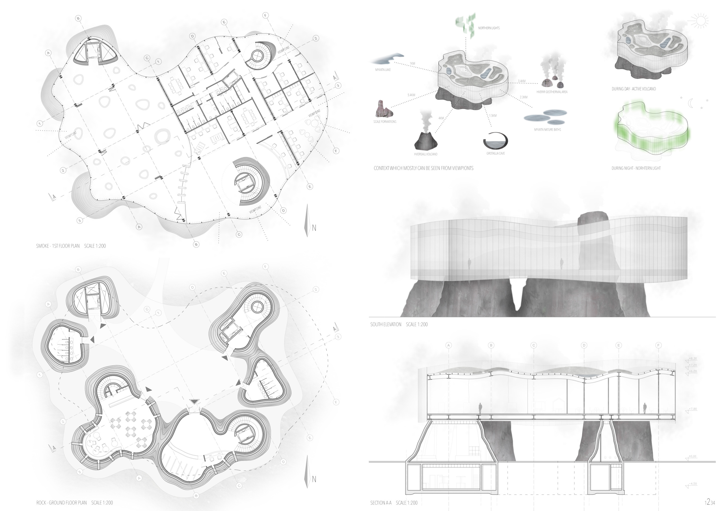 Architecture project // Experiencing Northern Lights Through a Half ...