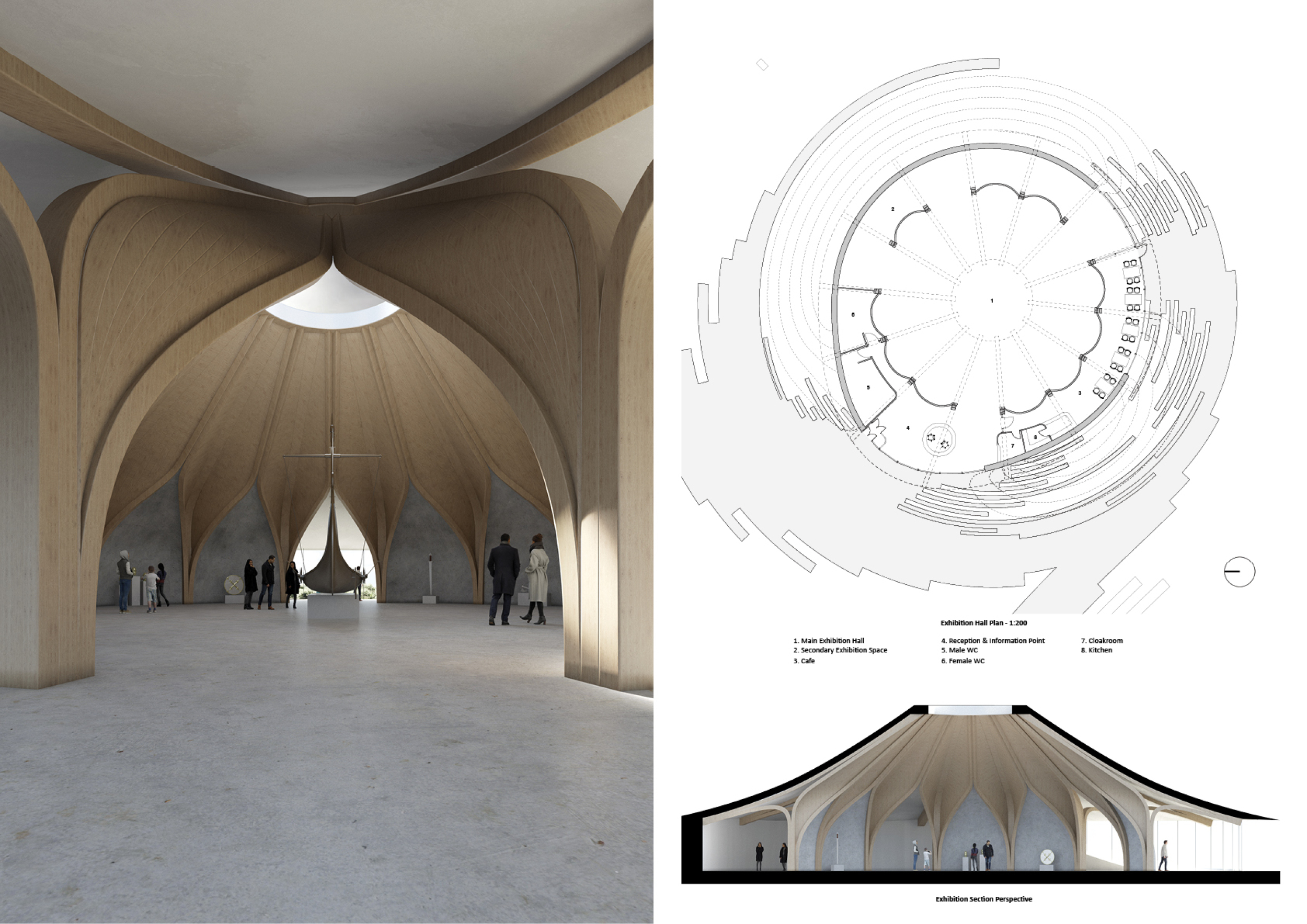 Architecture project // Circular Shelter Embracing Volcanic Heritage ...