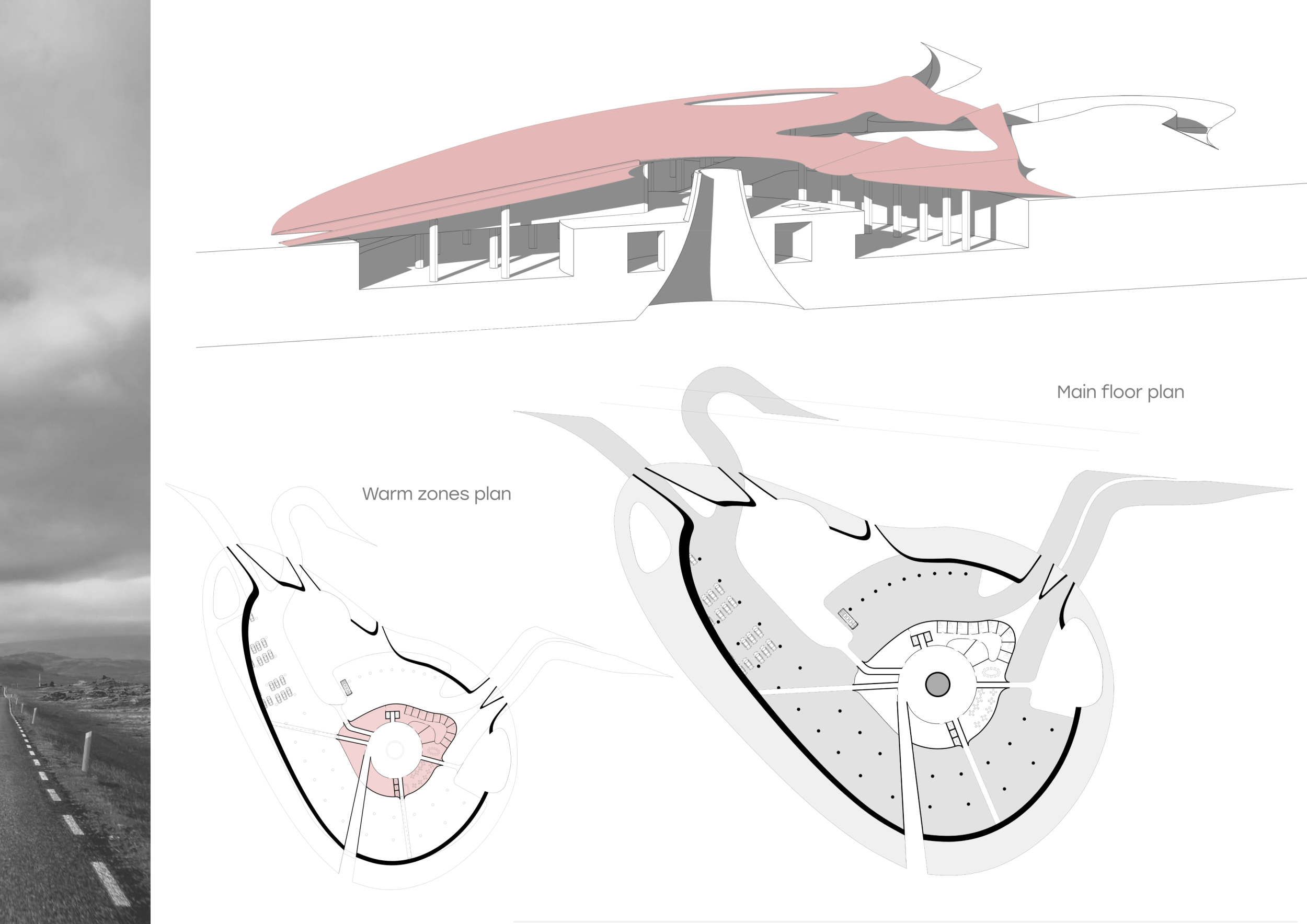 Architecture project // Lava Flow Inspired Pathways Within Integrated ...