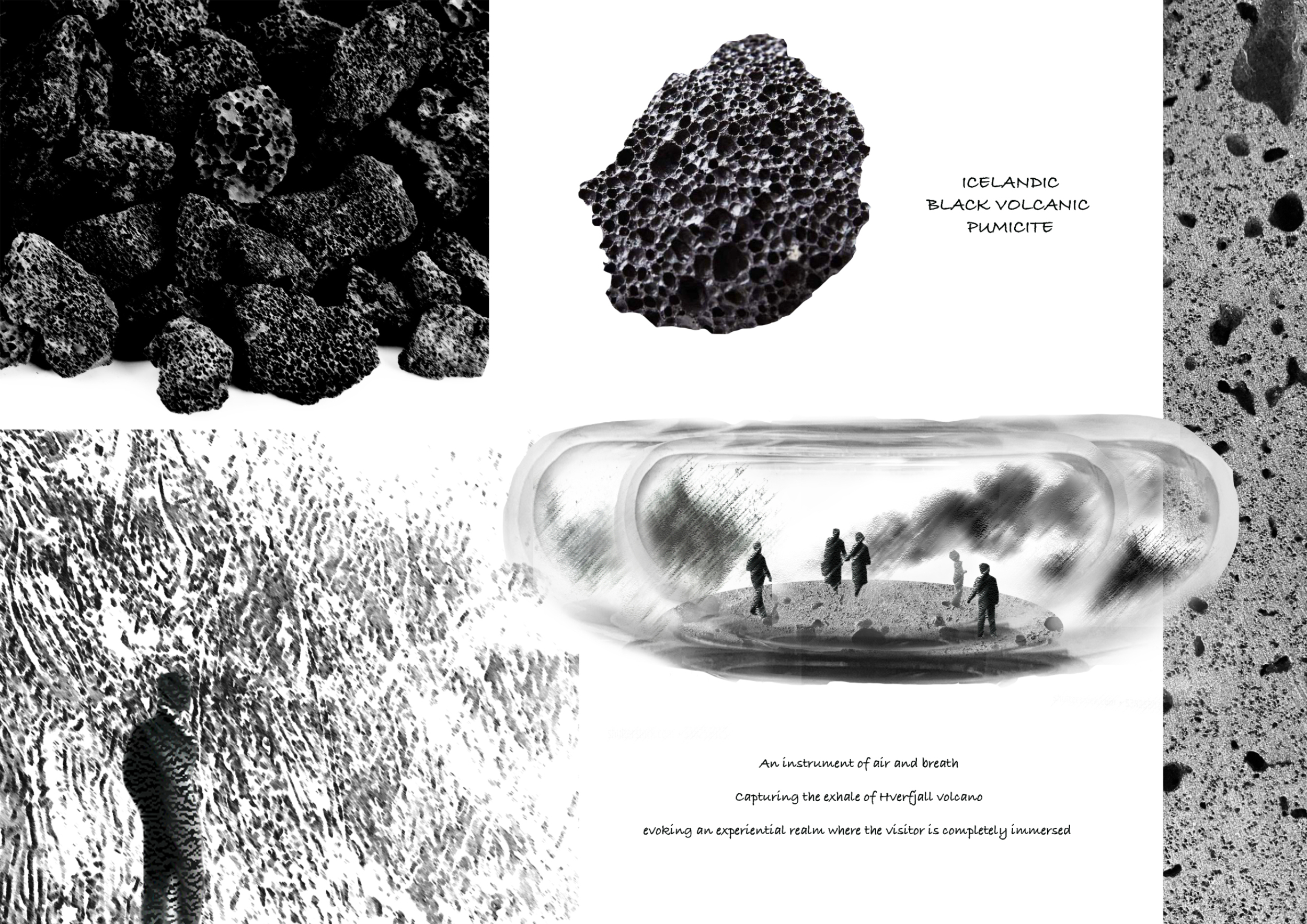 Architecture project // Luminous Alumina Vessel Capturing Icelandic Auroras