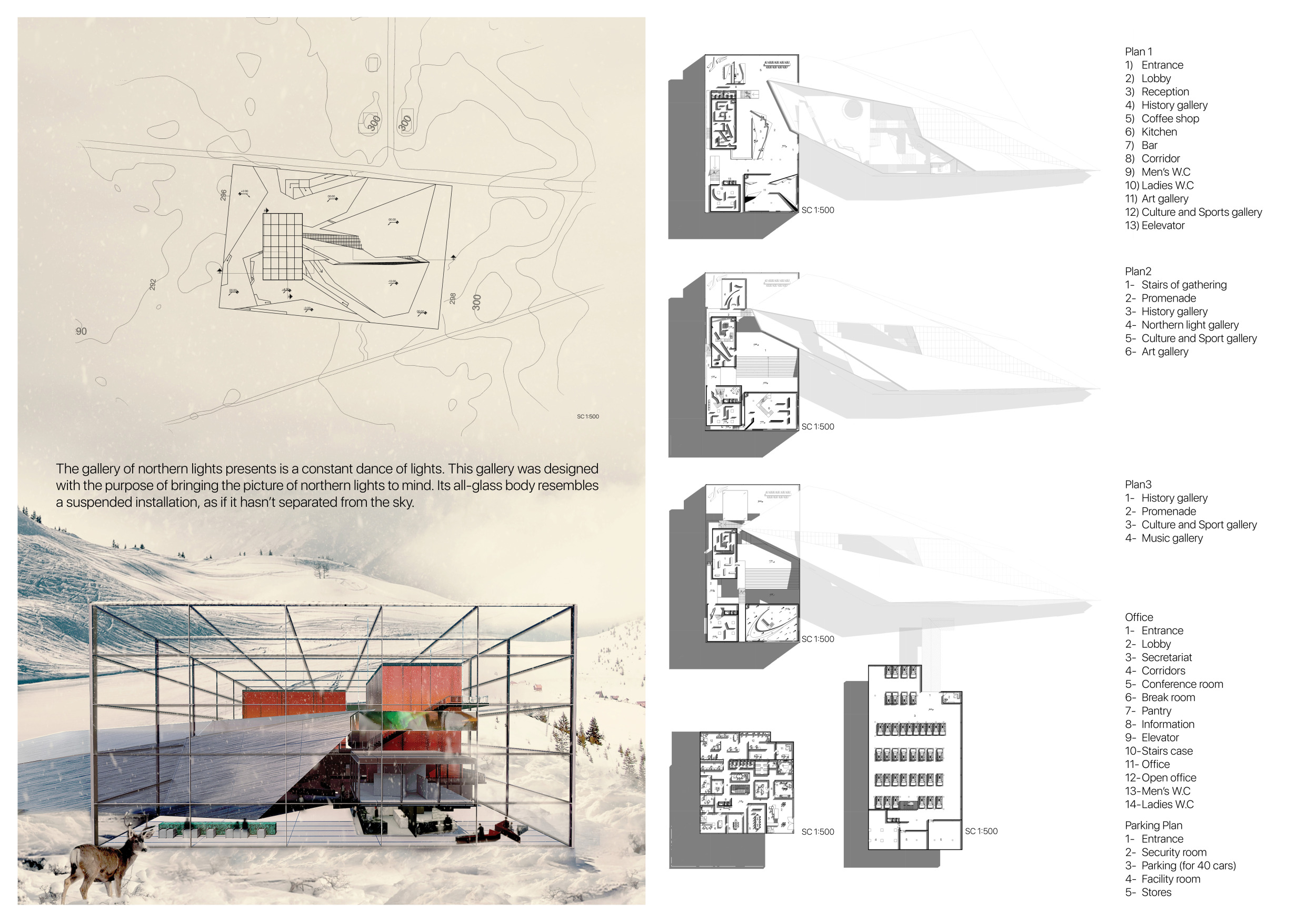 Architecture project // Volcanic Ice Cube Surrounded by Nature's ...