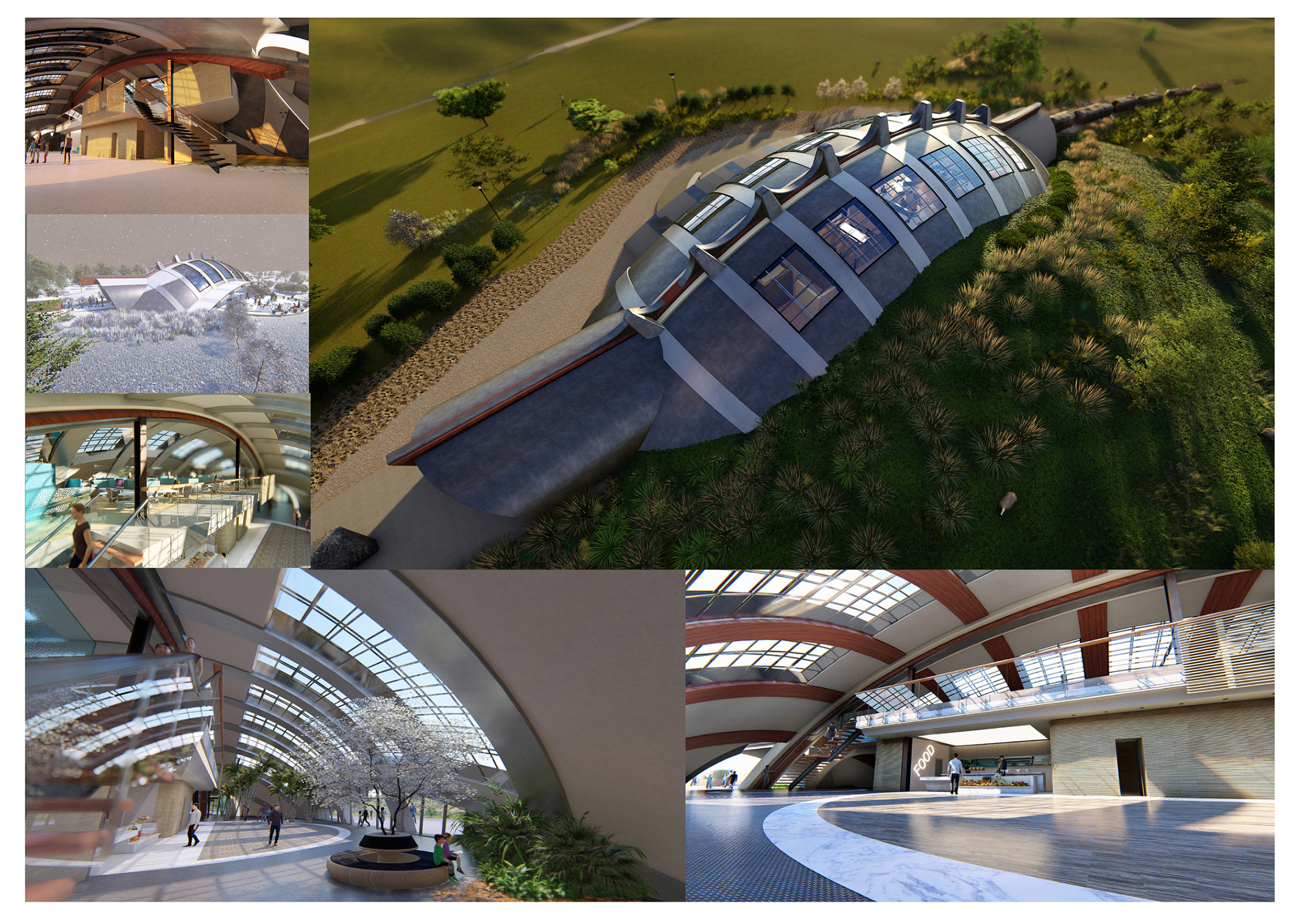 Architecture project // Volcanic Landscape Integration with Future ...