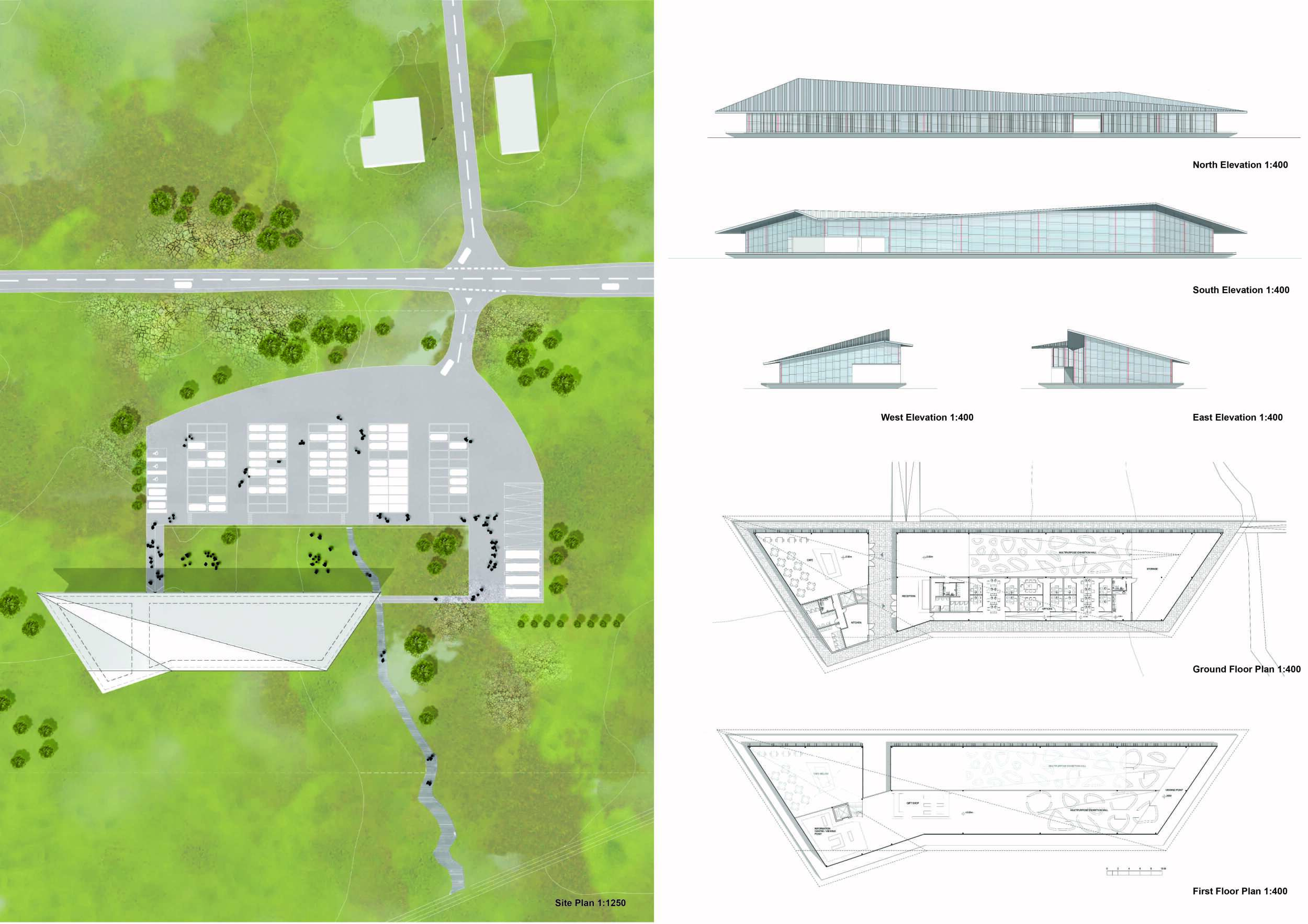 Architecture project // Louvre-Focused Design Integrating Natural ...