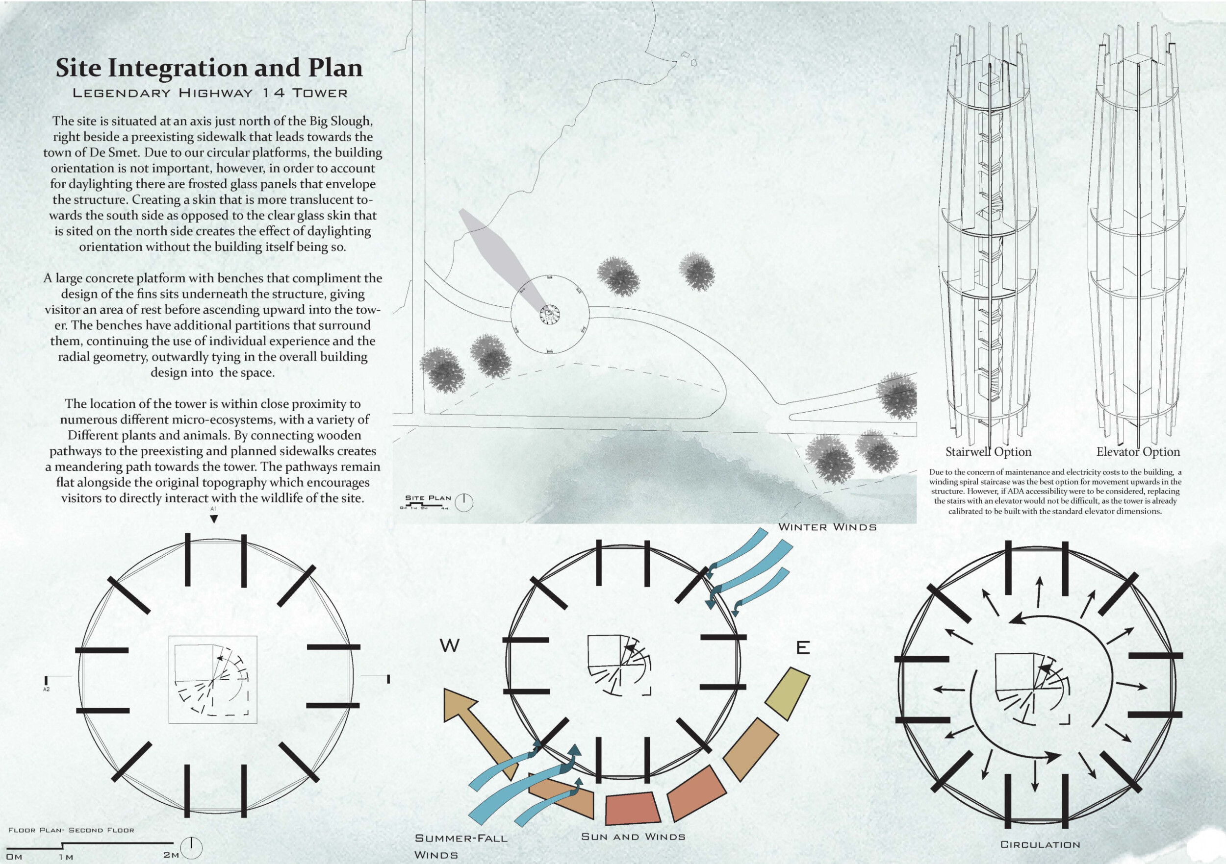 Architecture project // Circular Form with Radial Fins Crafted from ...