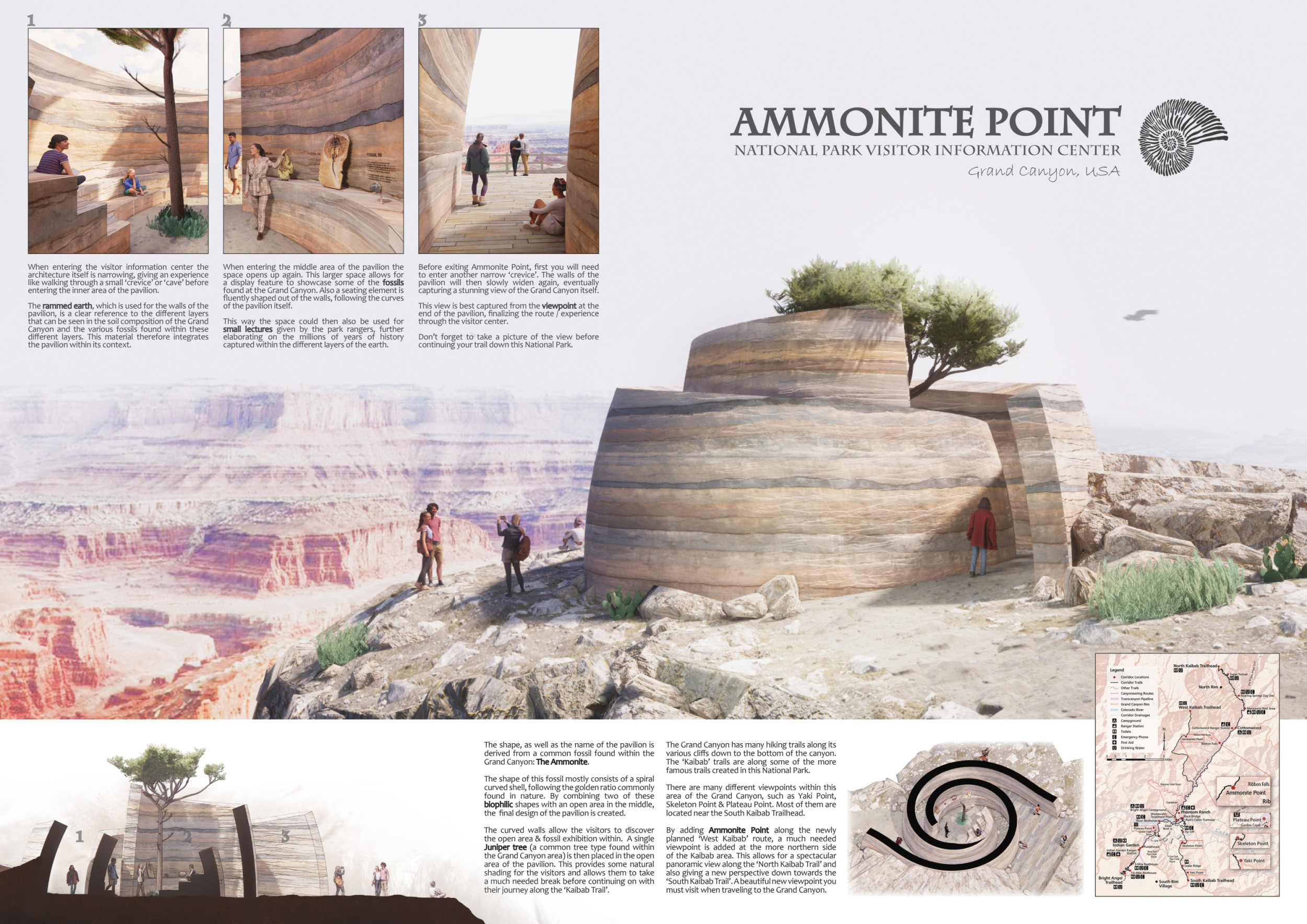 Architecture project // Rammed Earth Pavilion Emulating Geological ...