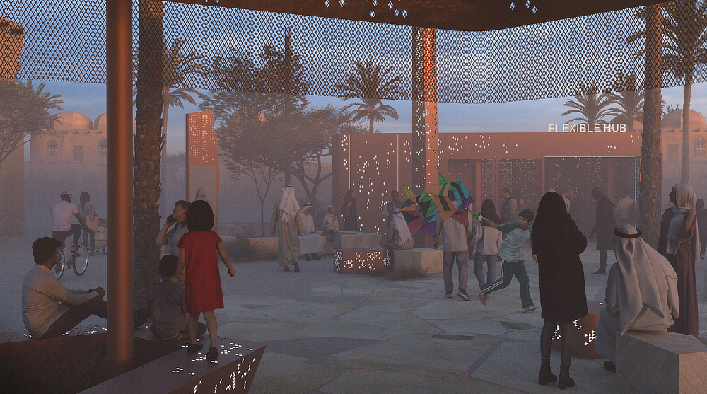 Dubai Urban Elements Design Challenge competition Honorable mention ...