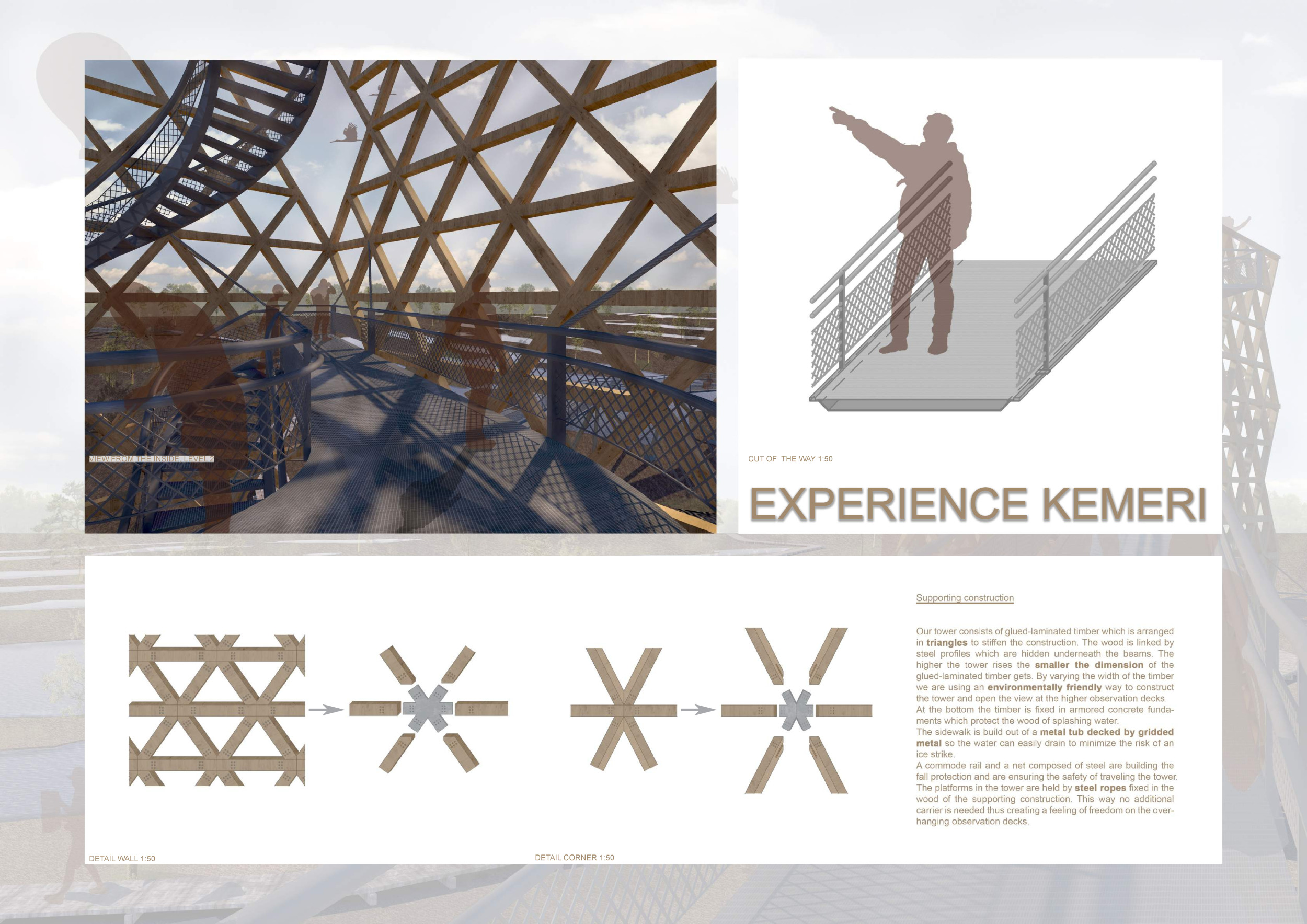 Architecture project // Floating Observation Decks with Wood and Steel ...