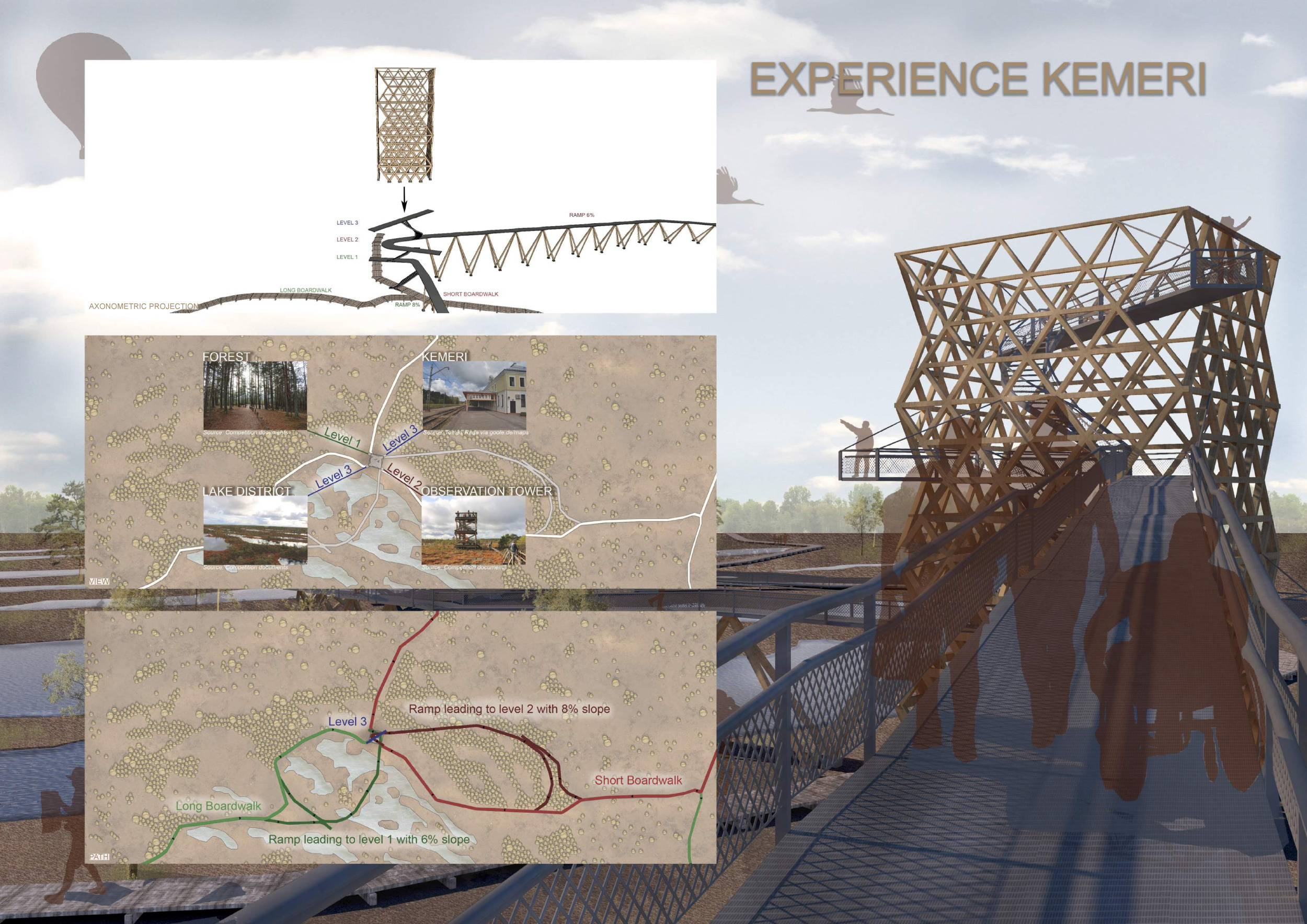 Architecture project // Floating Observation Decks with Wood and Steel ...