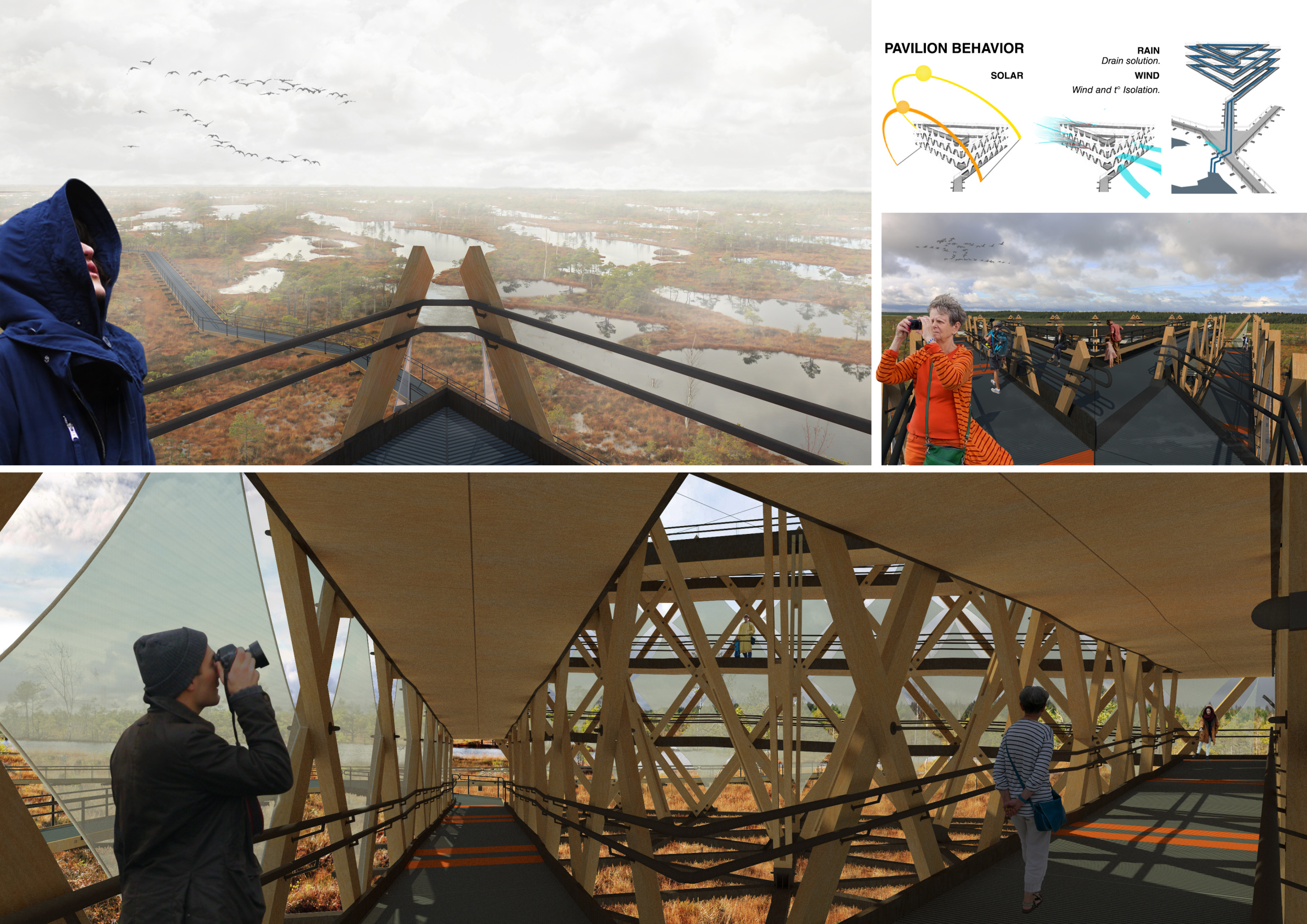 Architecture project // Triangular Pavilion Crafted from Glue Laminated ...