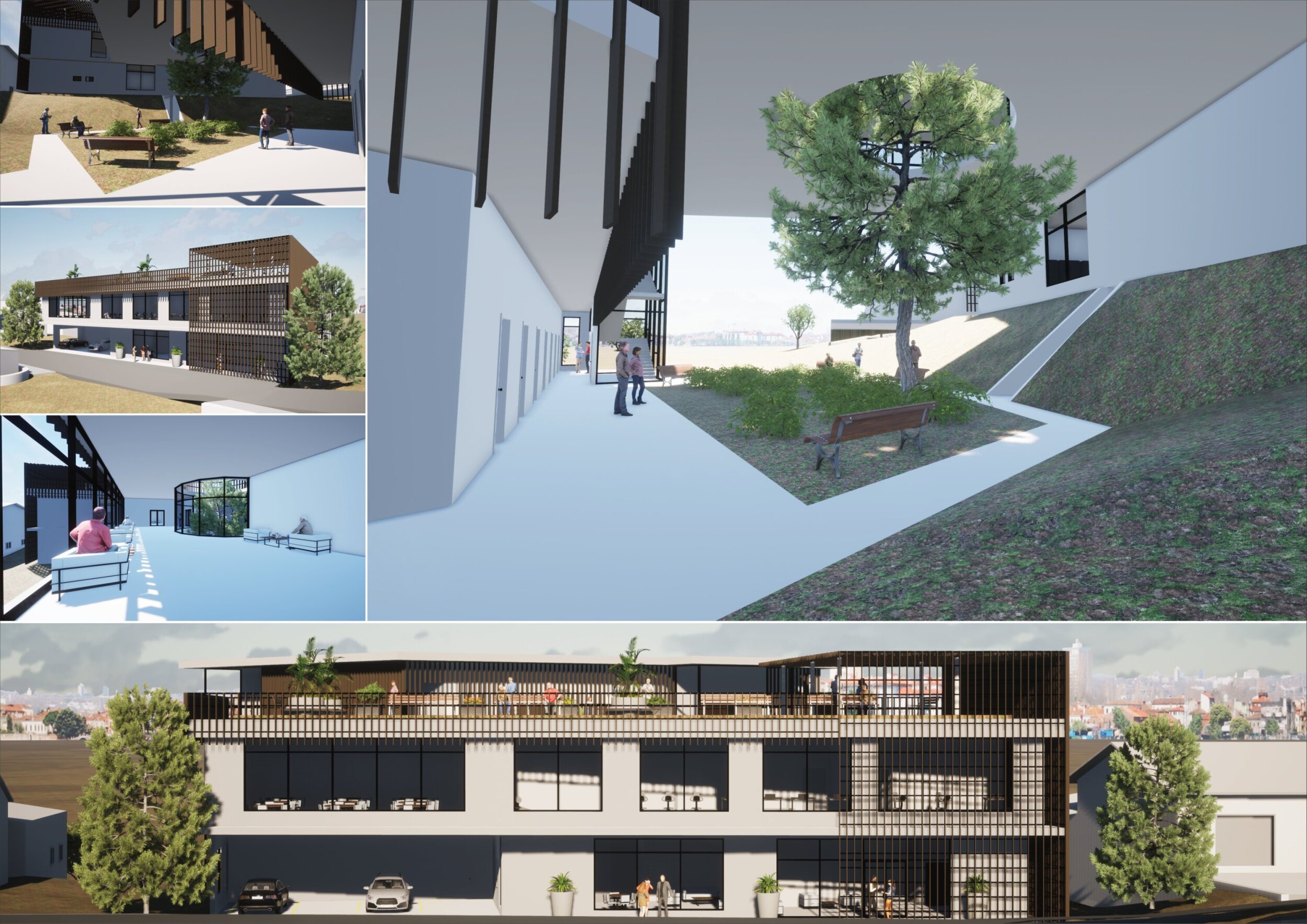 Architecture project // Bamboo Louvers and Green Roofs Enhance Elderly ...